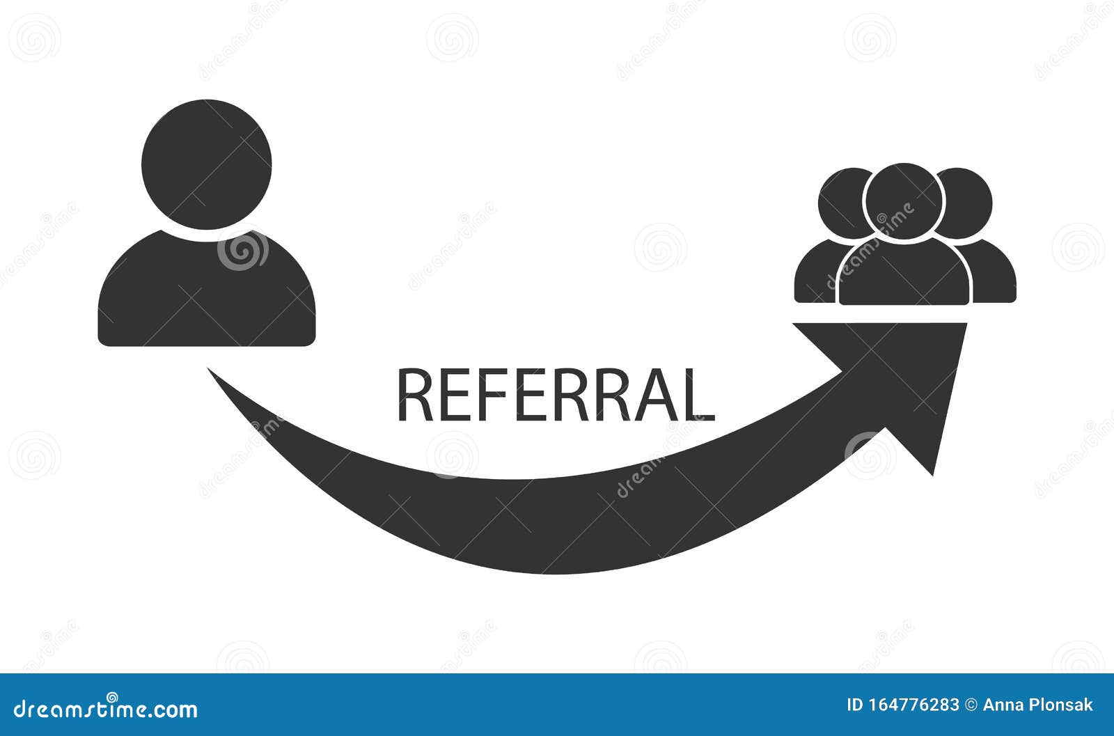 Referal Icon. Affiliate Program Stock Illustration - Illustration of ...