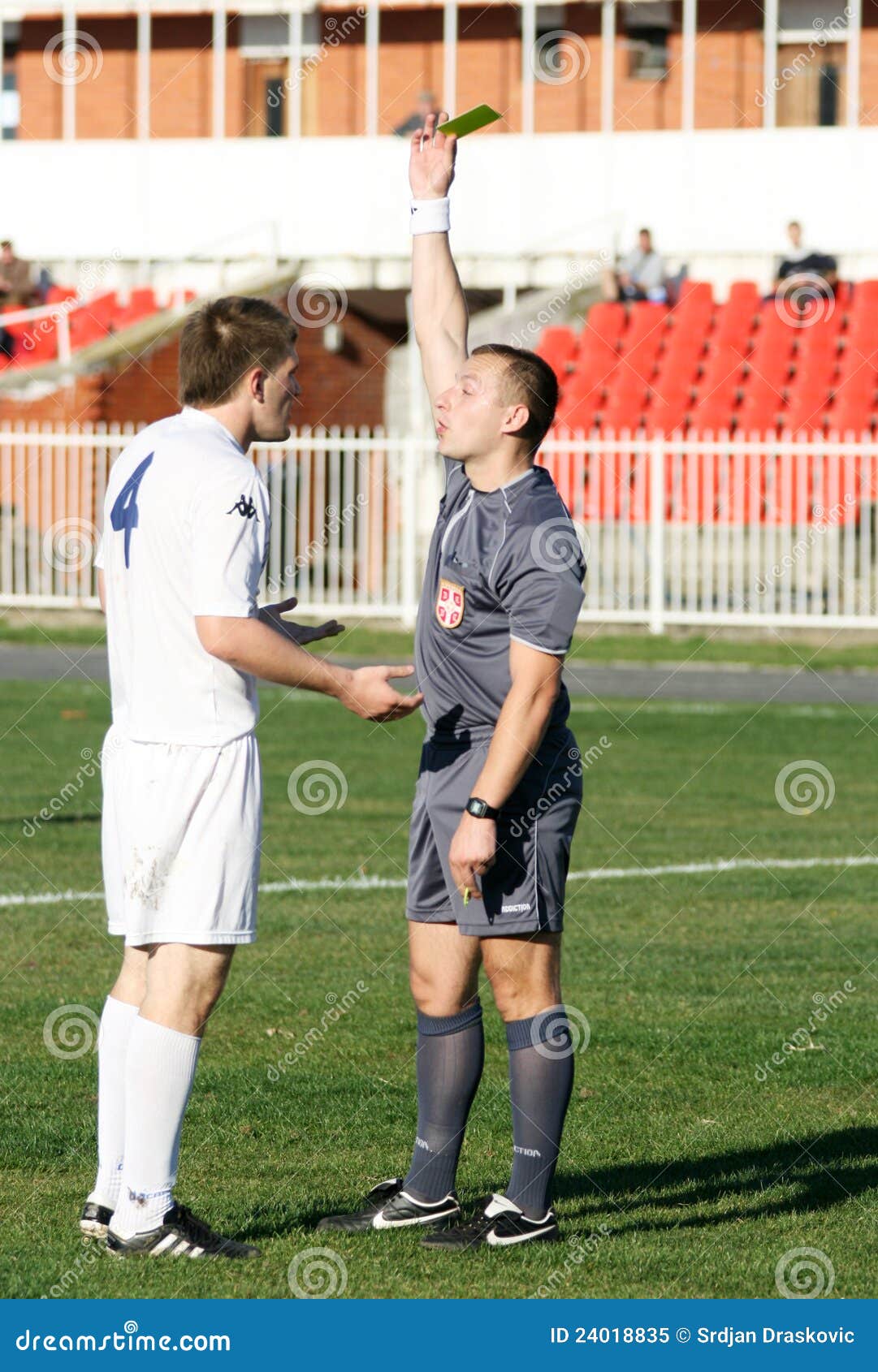Referee editorial image. Image of football, aggression - 24018835