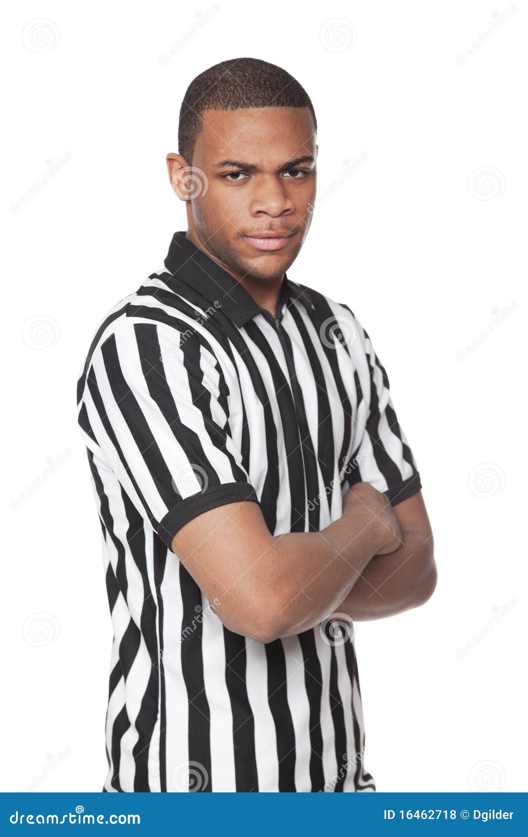 Referee - African American Man in Uniform Stock Photo - Image of adults ...