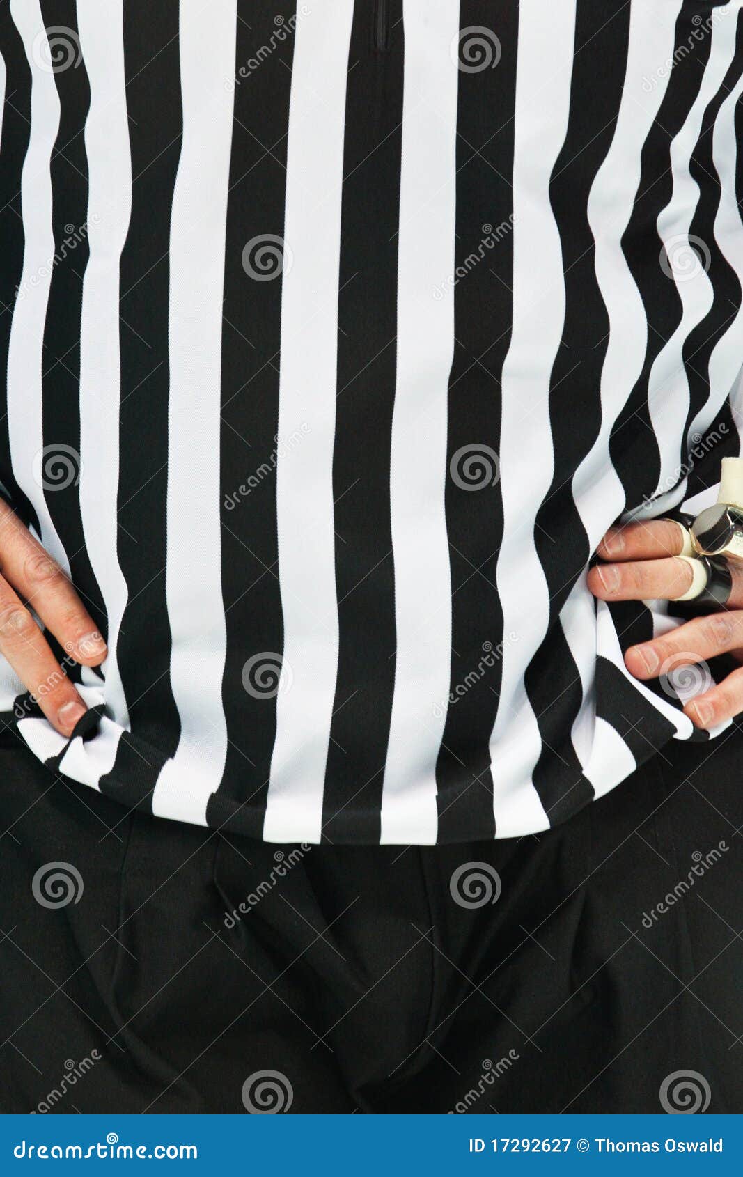 Referee in Black and White stock image. Image of outdoor - 17292627
