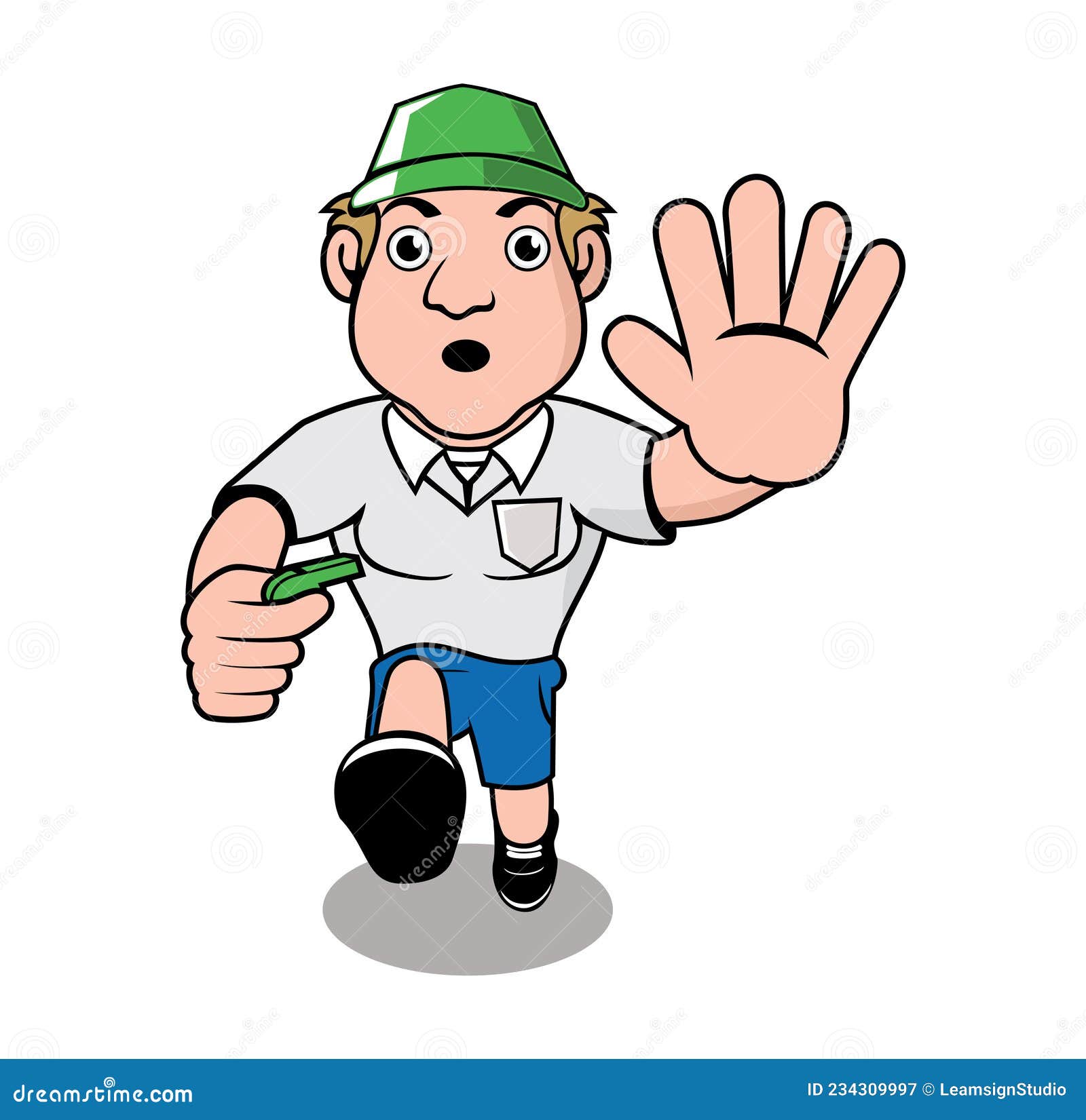 Referee Cartoon Character Design Illustration | CartoonDealer.com ...