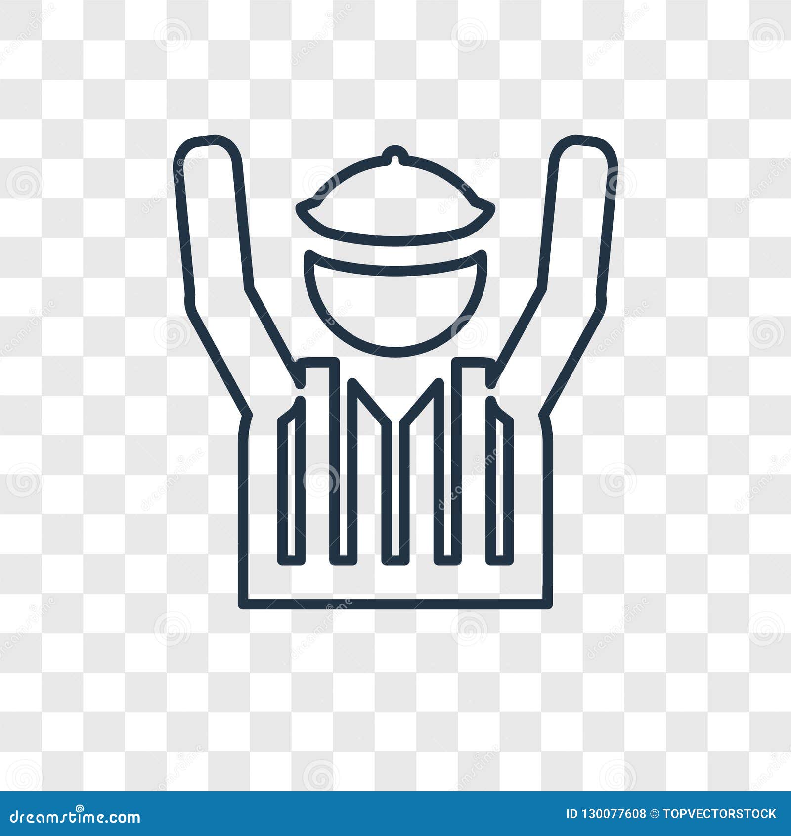 Referee Concept Vector Linear Icon Isolated on Transparent Background ...