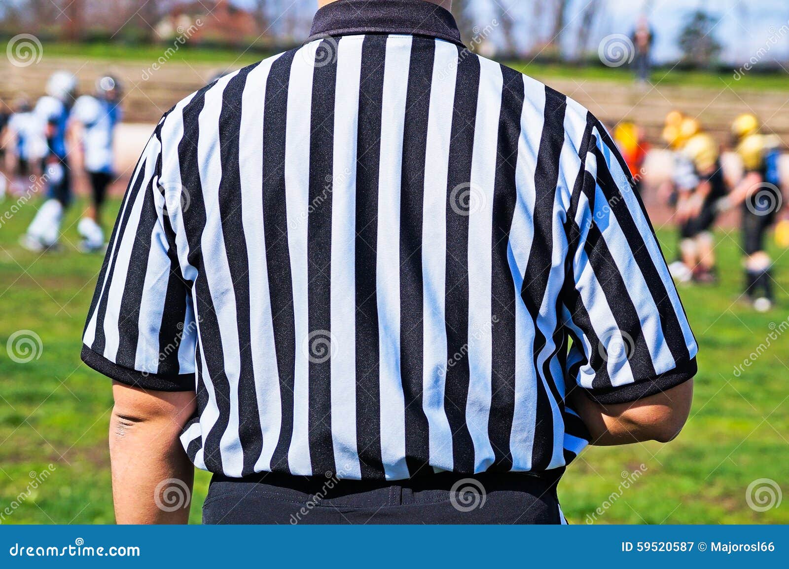 Referee of the Futball Match Stock Image - Image of field, gold: 59520587