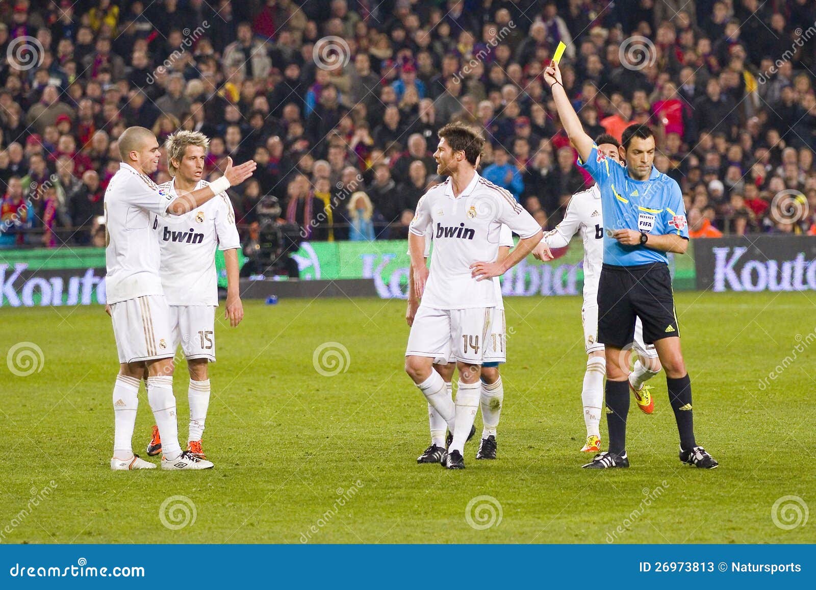A Referee Giving A Hand Signal To Begin / Continue The Fight Between ...