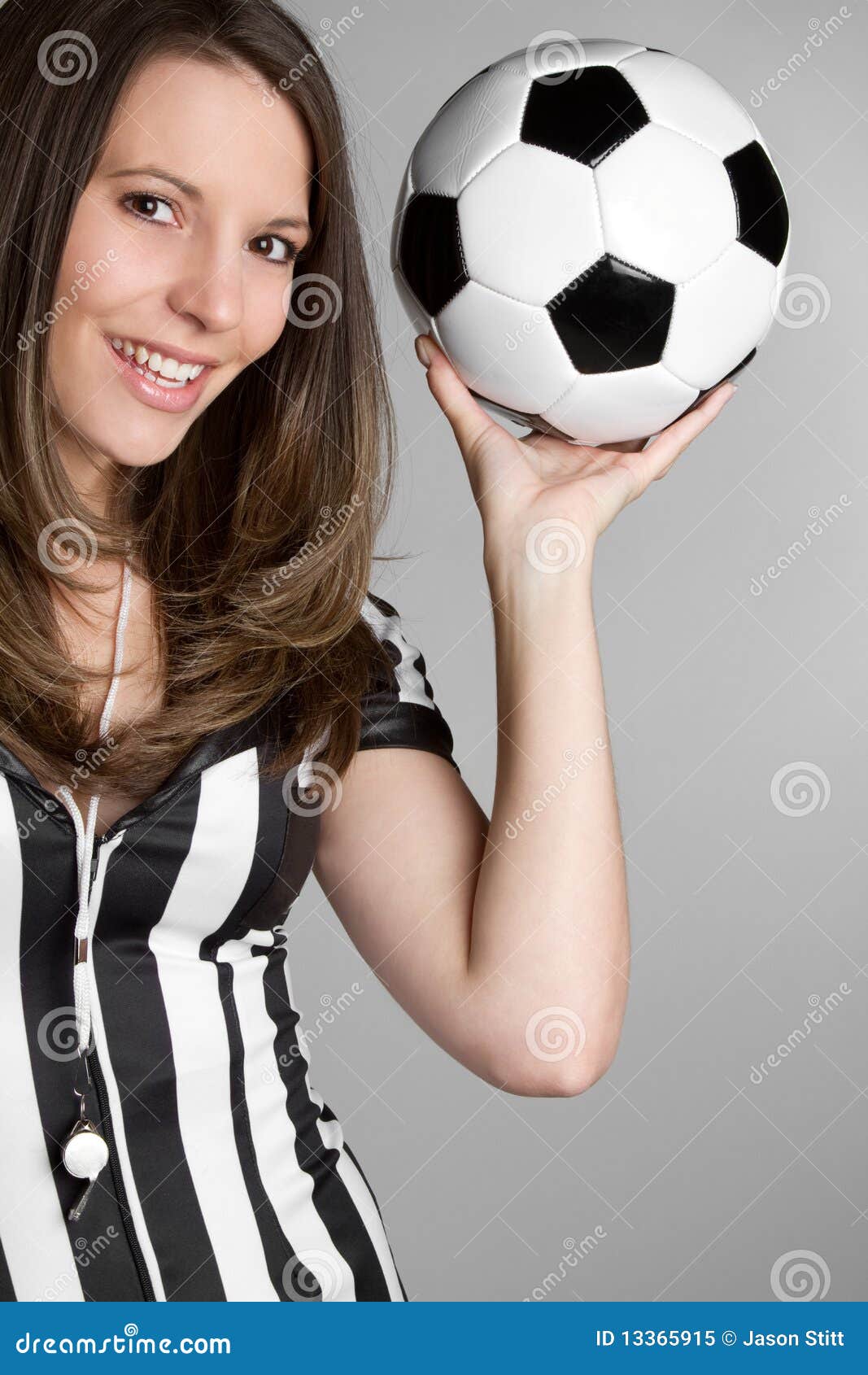 Referee Holding Ball stock image. Image of beautiful - 13365915