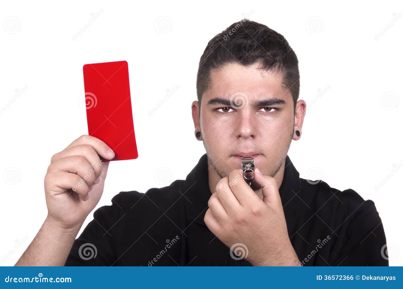Referee Holding Hands Of Smiling Male Boxing Winner By Athlete Stock ...