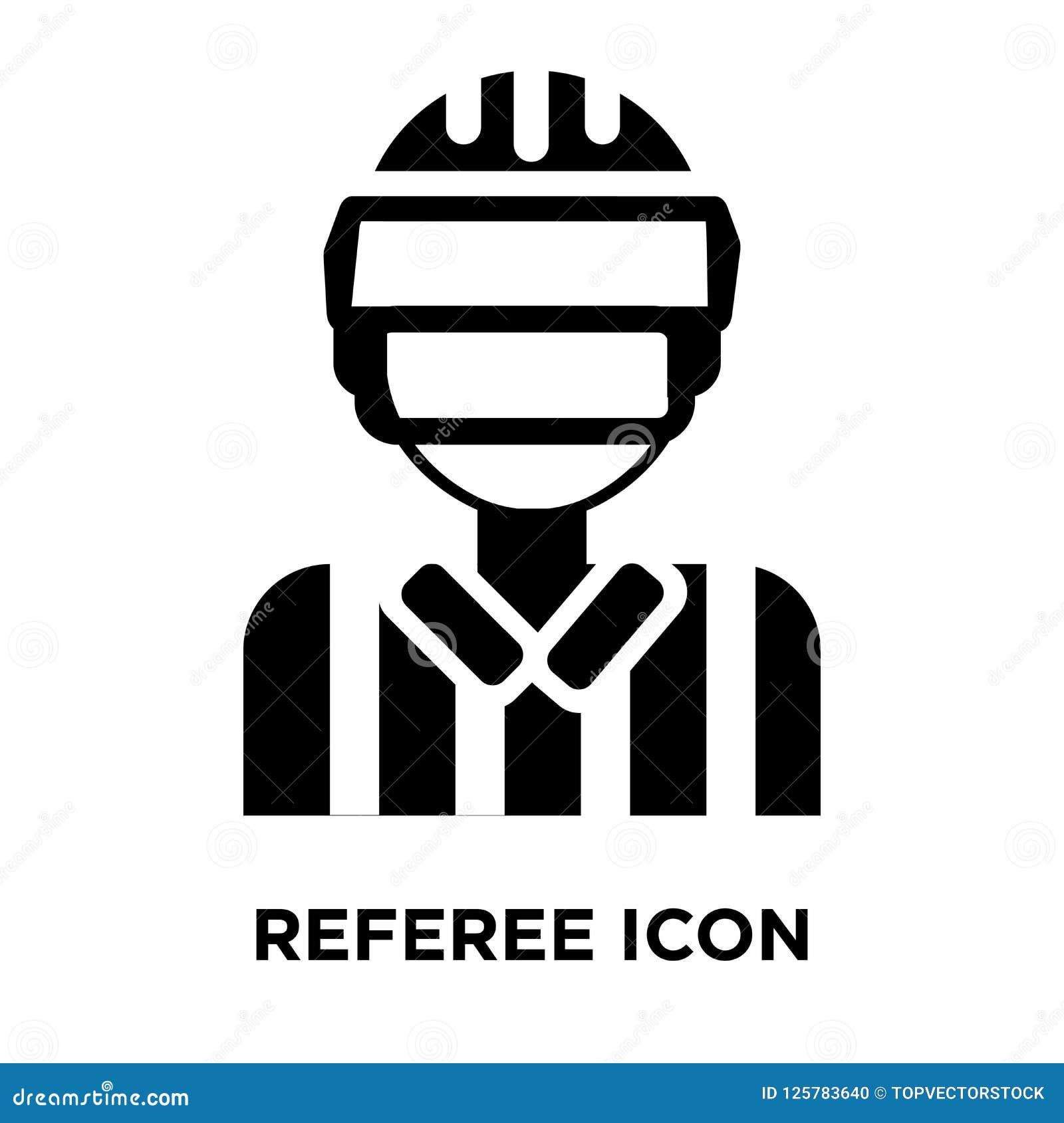 Referee Icon Vector Isolated on White Background, Logo Concept O Stock ...