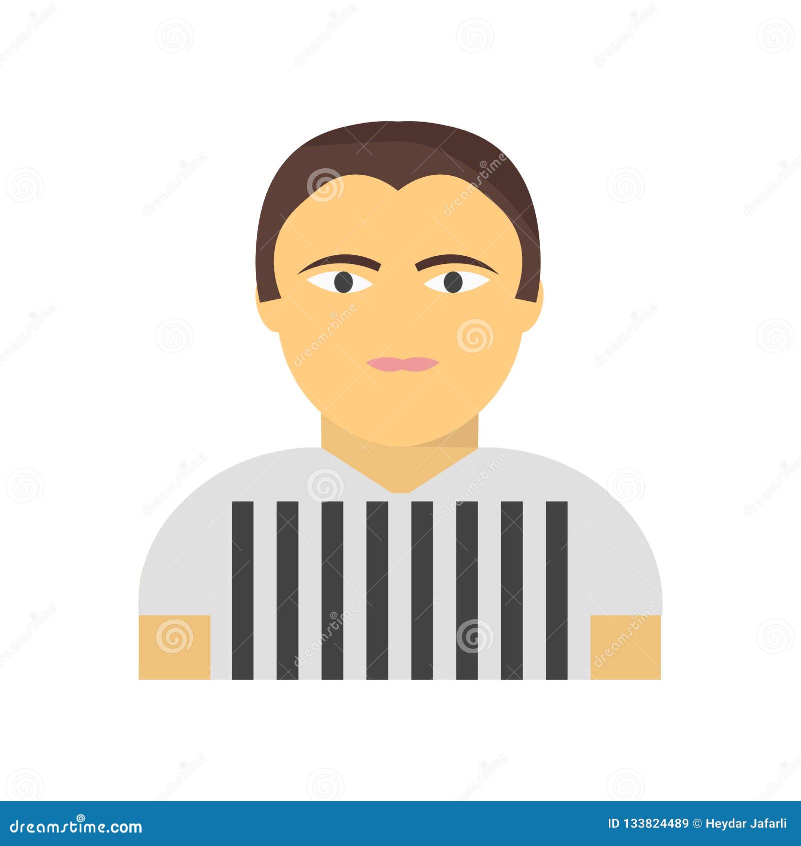 Referee Icon Vector Sign and Symbol Isolated on White Background ...