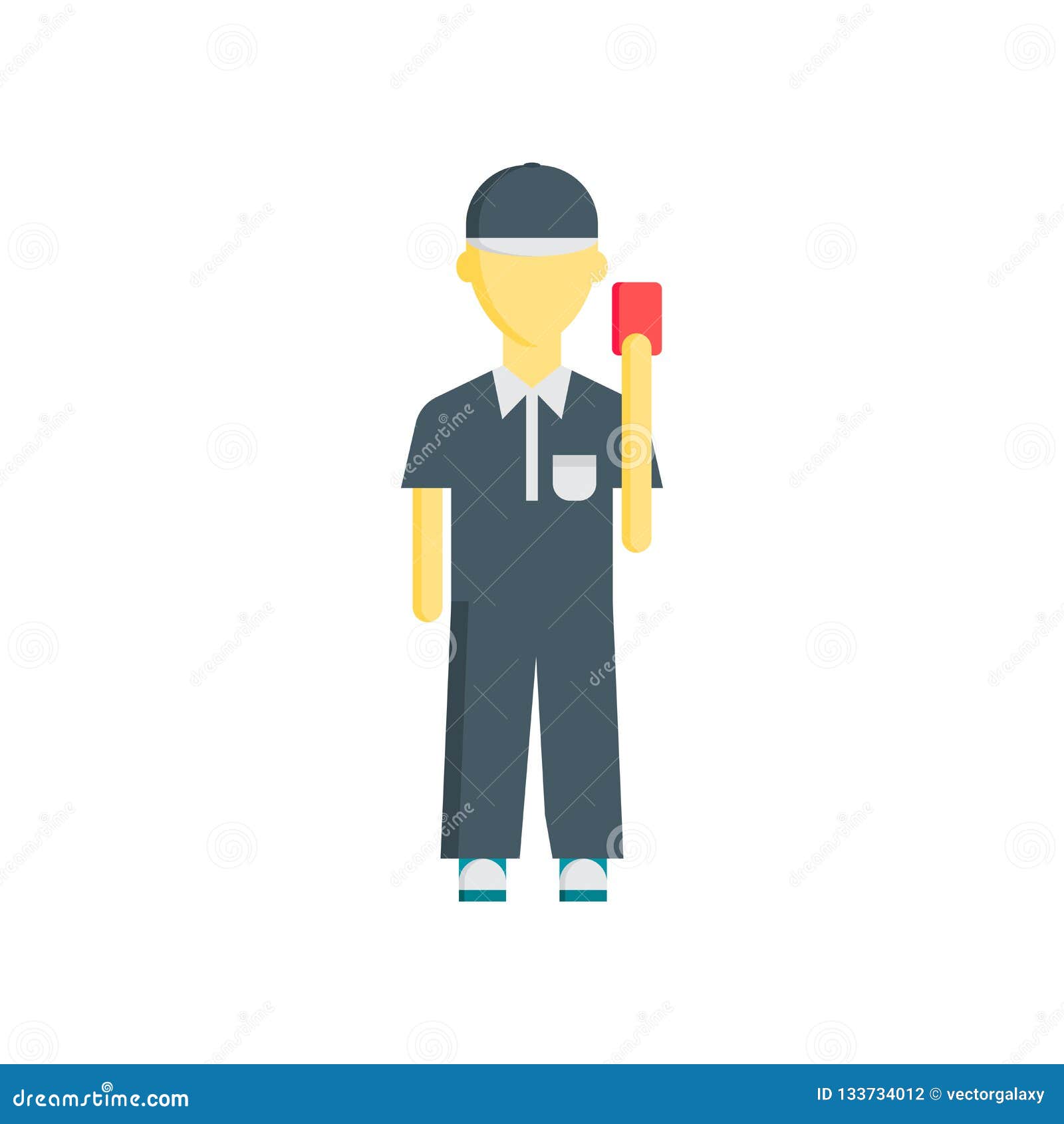 Referee Icon Vector Sign and Symbol Isolated on White Background Stock ...