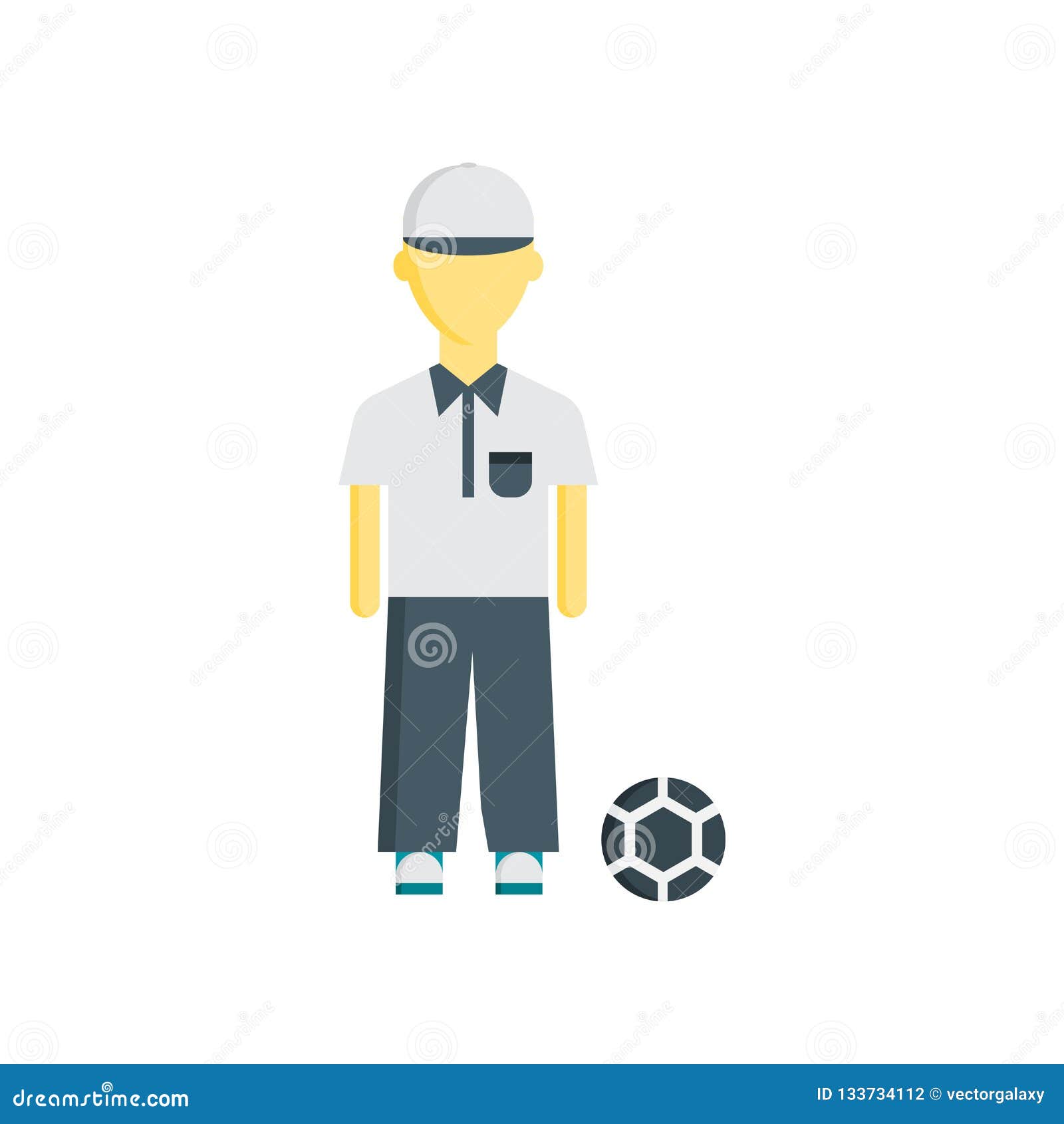 Referee Icon Vector Sign and Symbol Isolated on White Background Stock ...