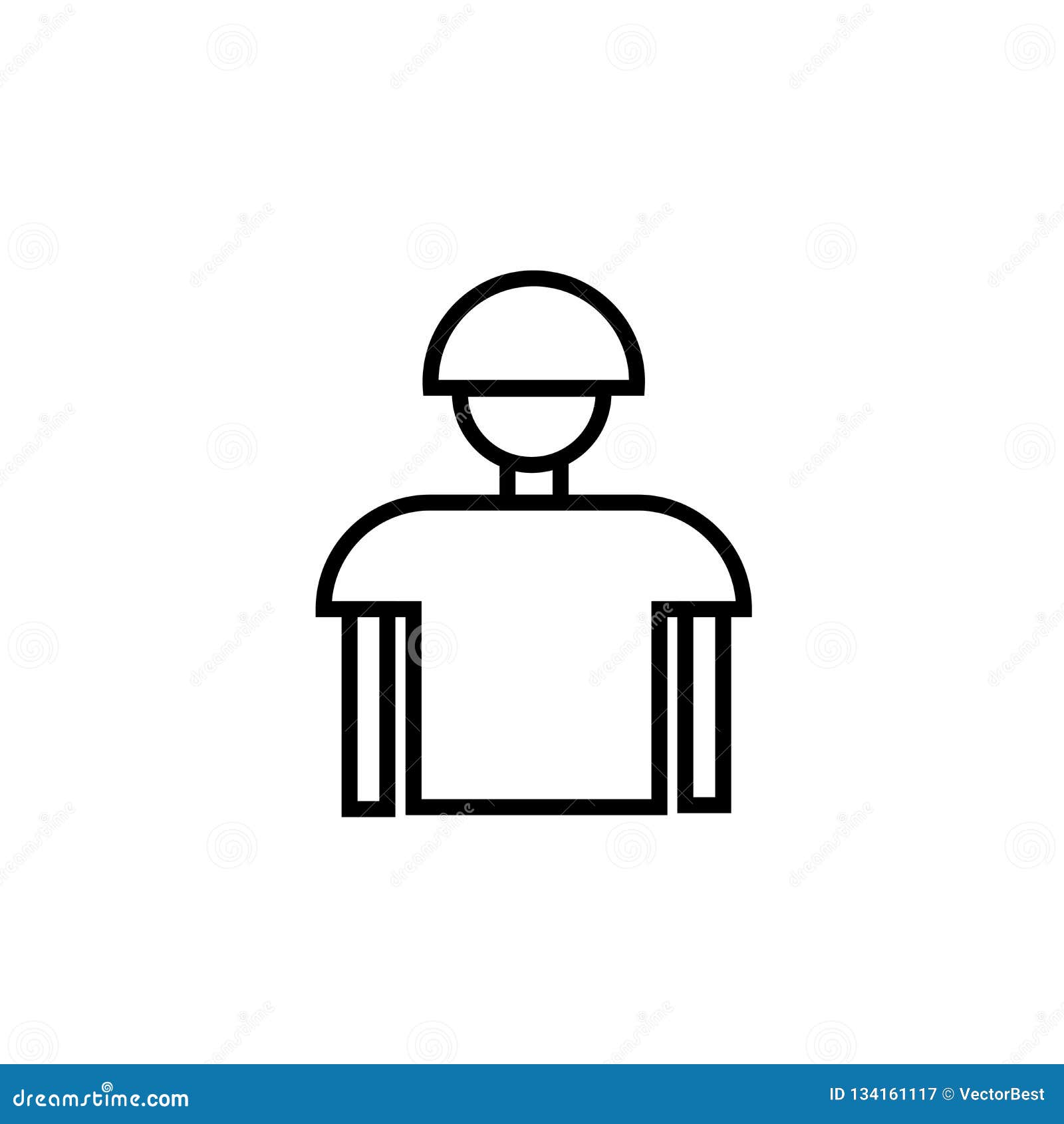 Referee Icon Vector Sign and Symbol Isolated on White Background ...