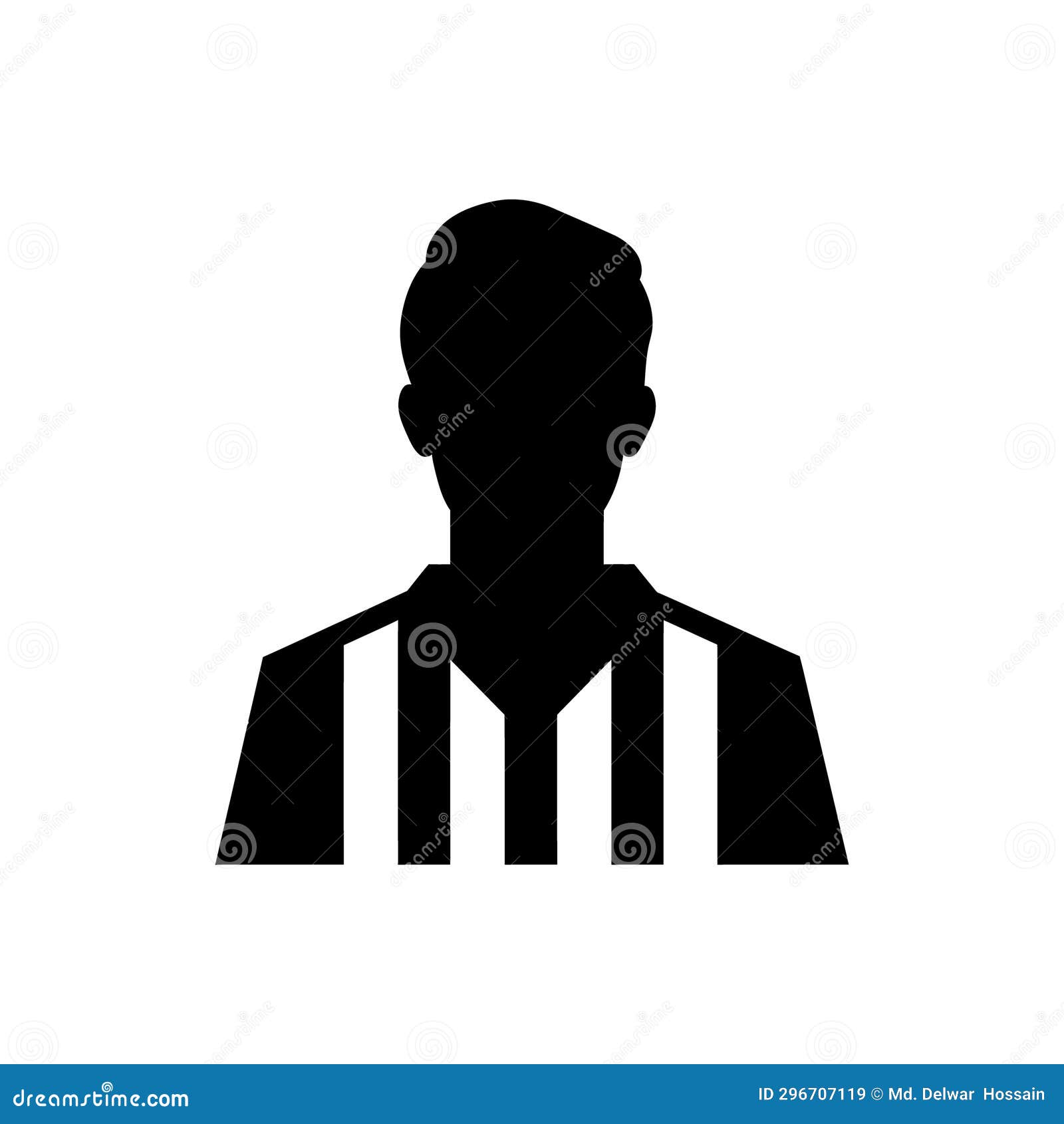 Referee Icon stock illustration. Illustration of person - 296707119