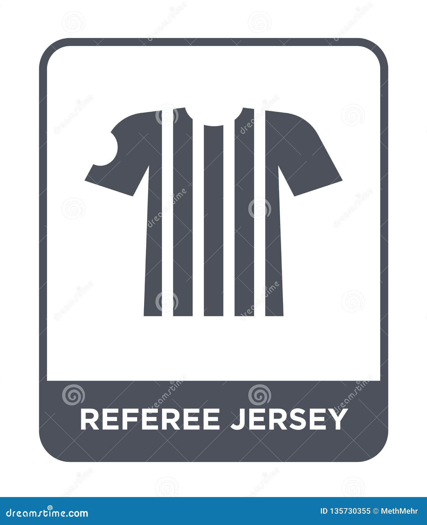 Referee Jersey Icon in Trendy Design Style. Referee Jersey Icon ...