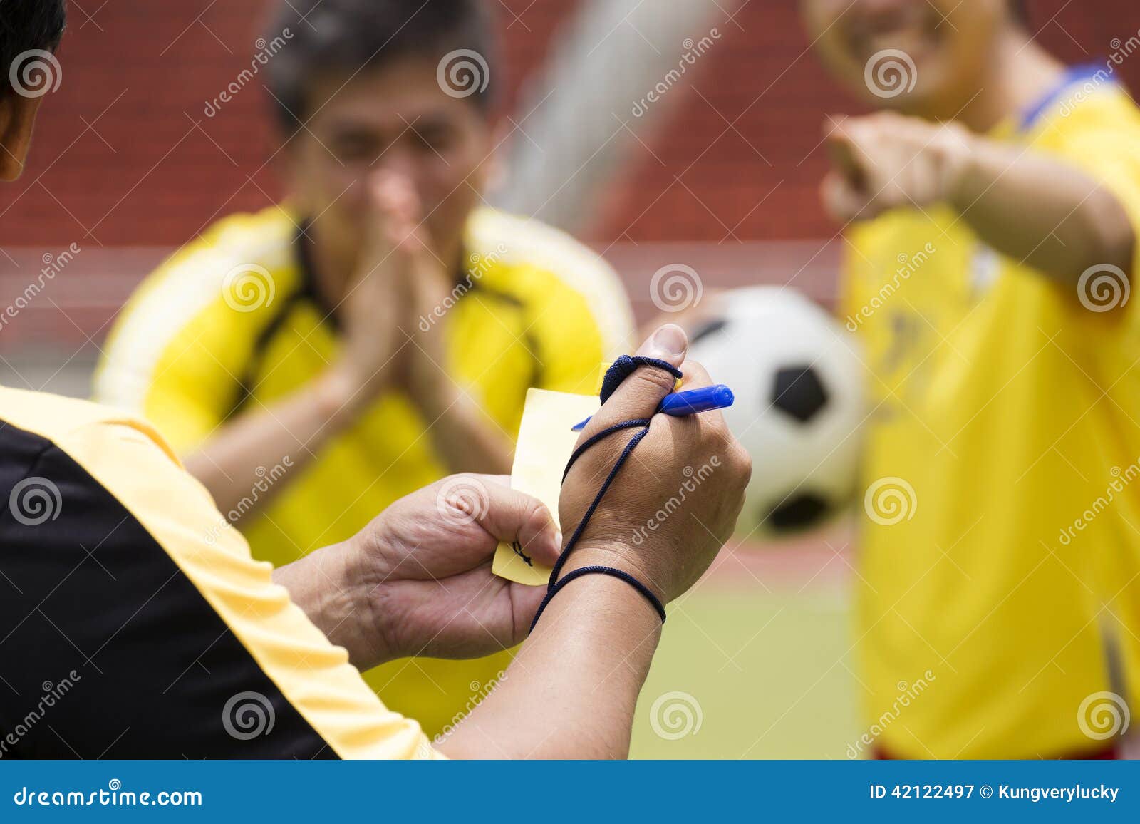 Referee note his paper stock image. Image of angle, game - 42122497