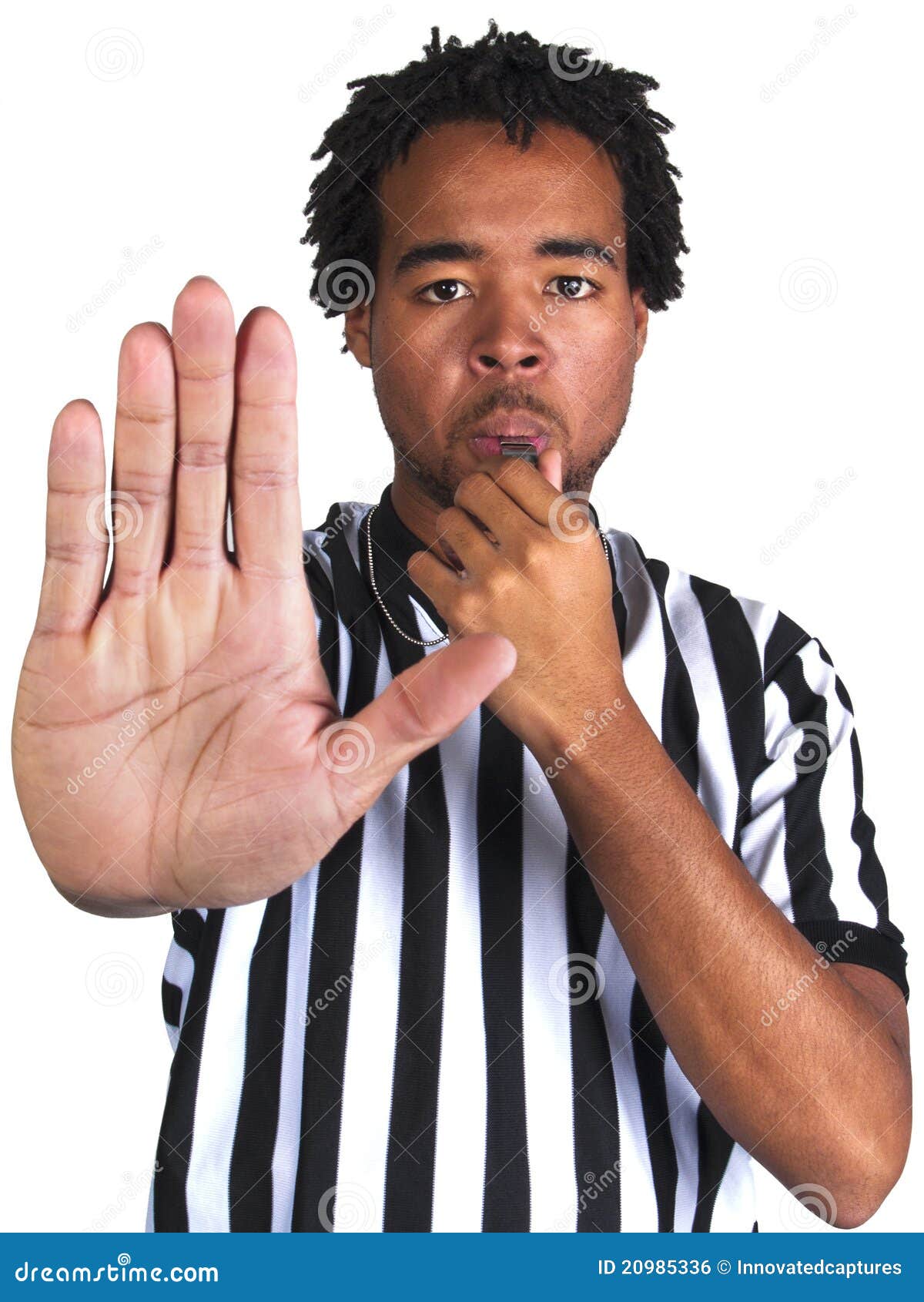 Referee with play gesture stock photo. Image of basketball - 20985336