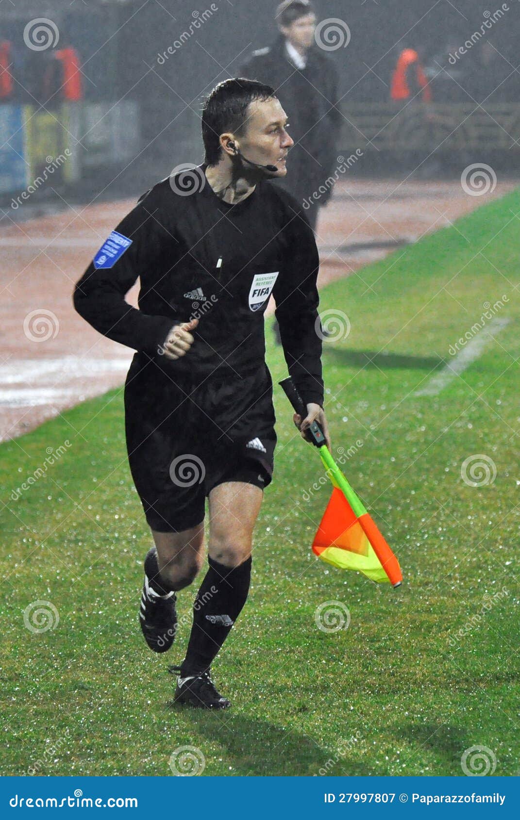 Referee Running Along the Field Editorial Photography - Image of ...