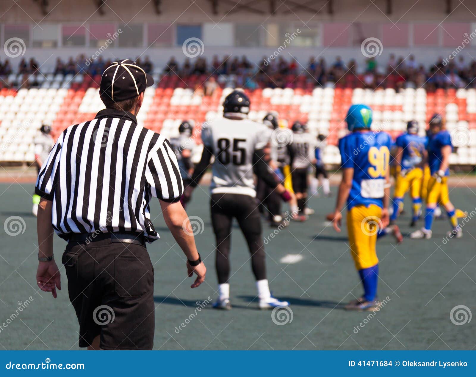 The referee s back stock photo. Image of tackle, pass - 41471684