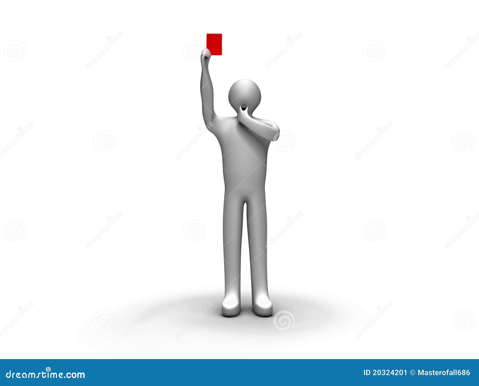 Referee Showing Red Card Royalty-Free Stock Photography | CartoonDealer ...