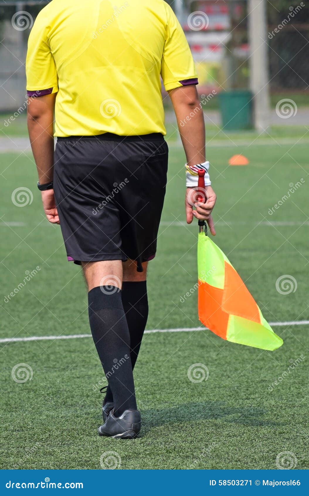 Referee of the Soccer Match Stock Image - Image of athlete, field: 58503271