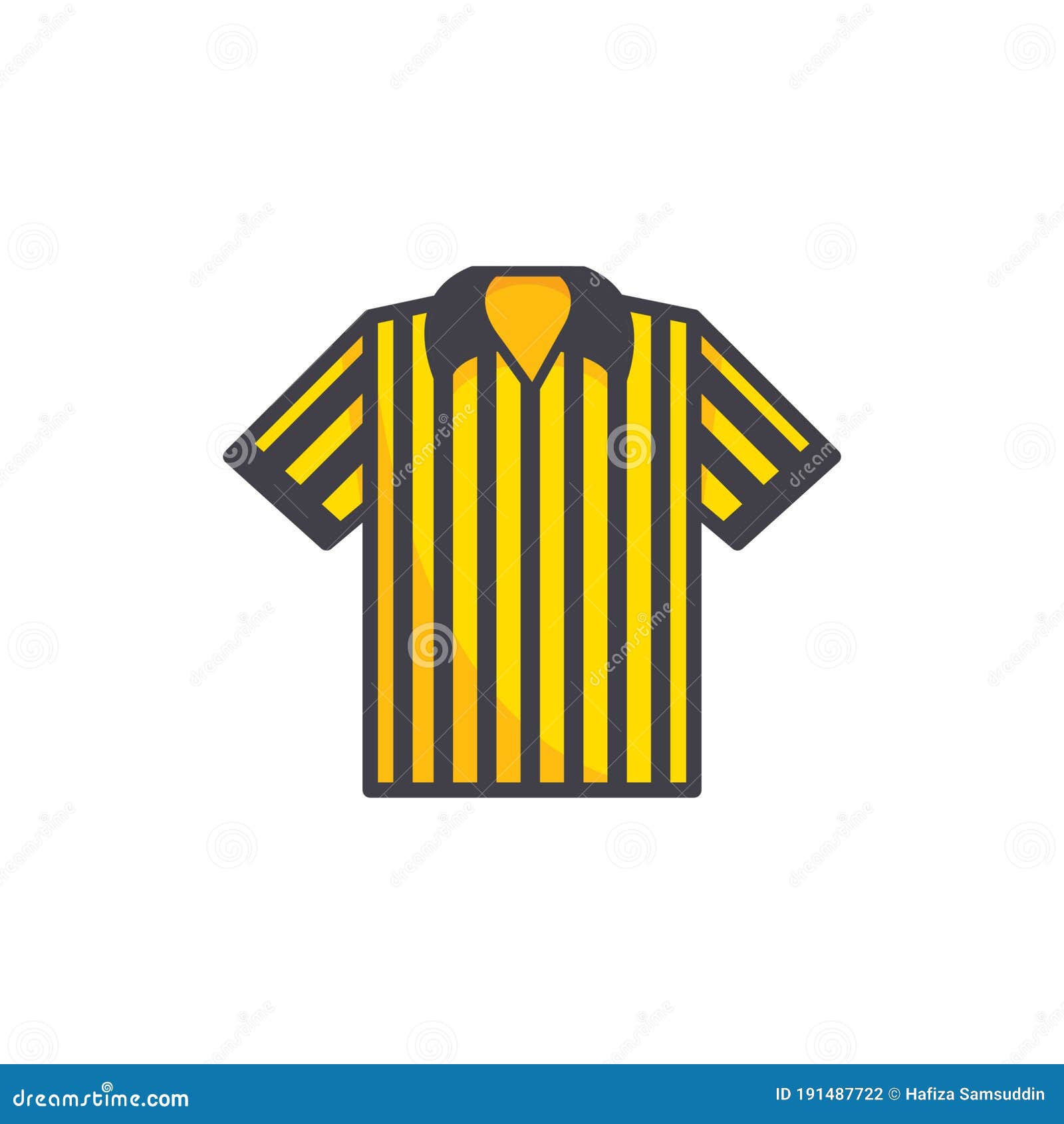 Referee Uniform. Vector Illustration Decorative Design Stock Vector ...