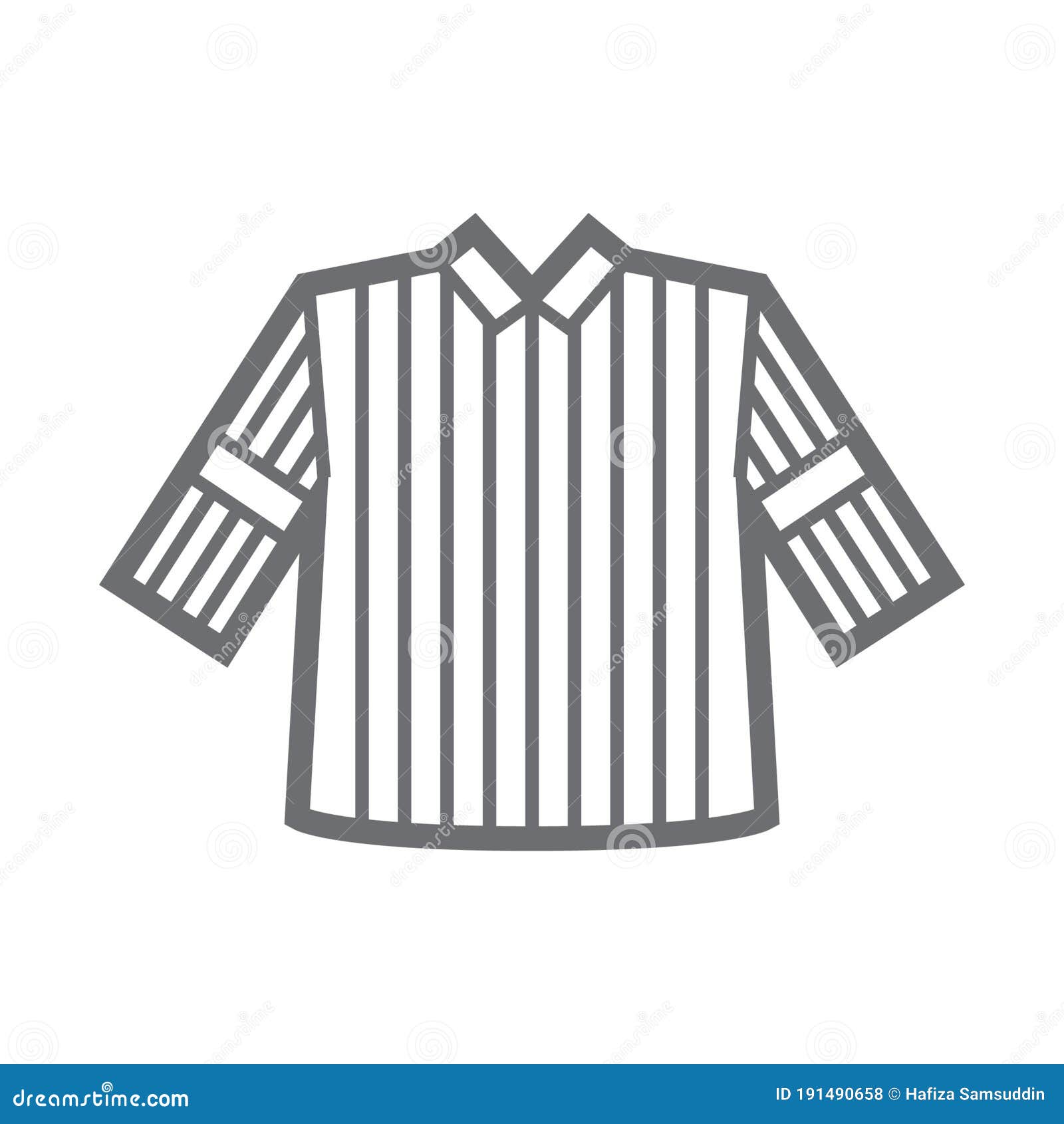 Referee Uniform. Vector Illustration Decorative Design Stock Vector ...