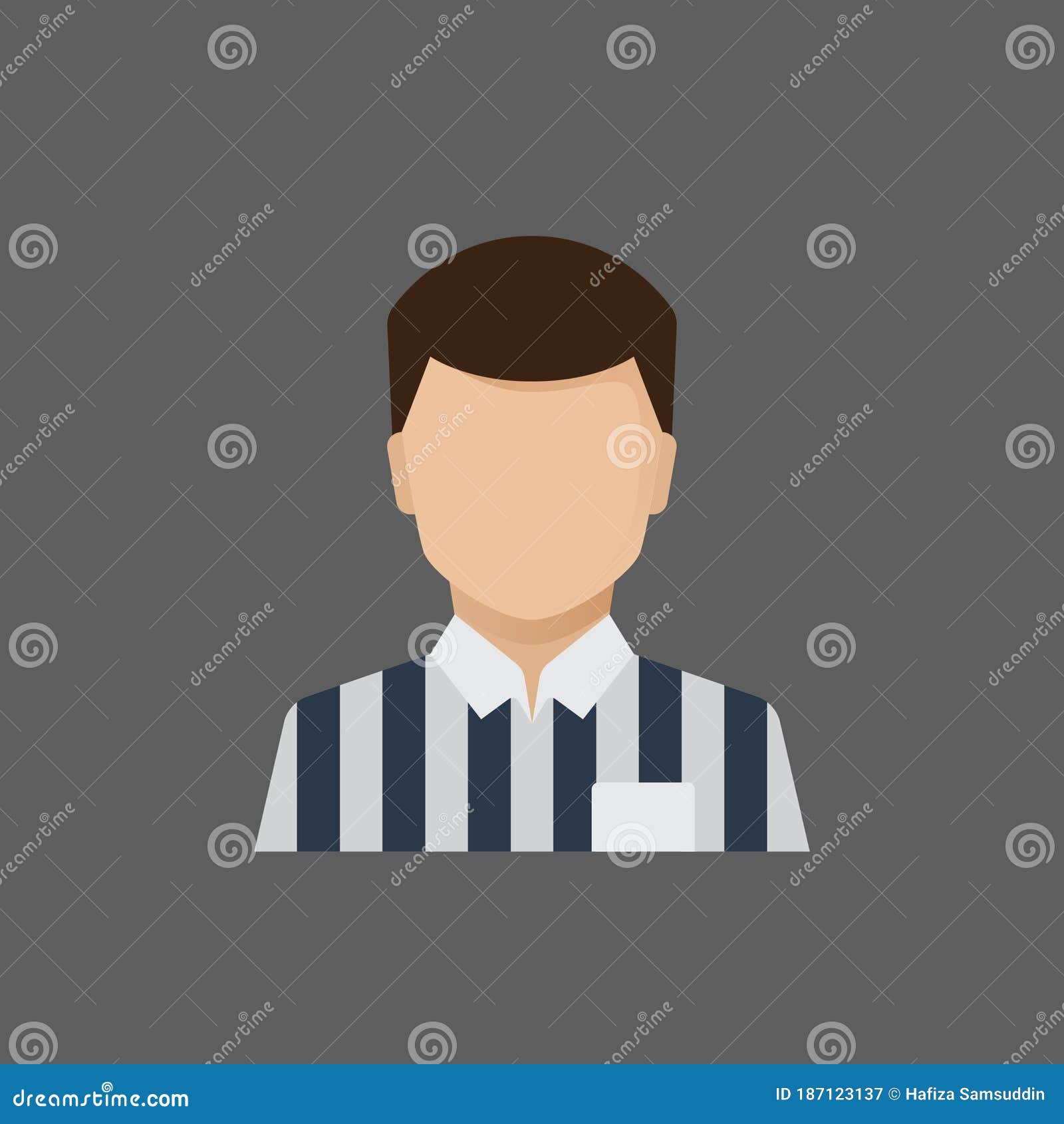 Referee. Vector Illustration Decorative Design Stock Vector ...