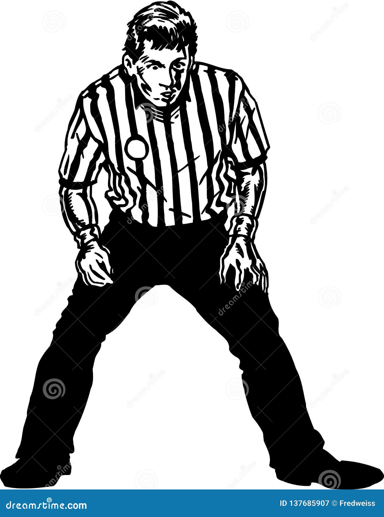 Referee Vector Illustration Stock Vector - Illustration of referee ...