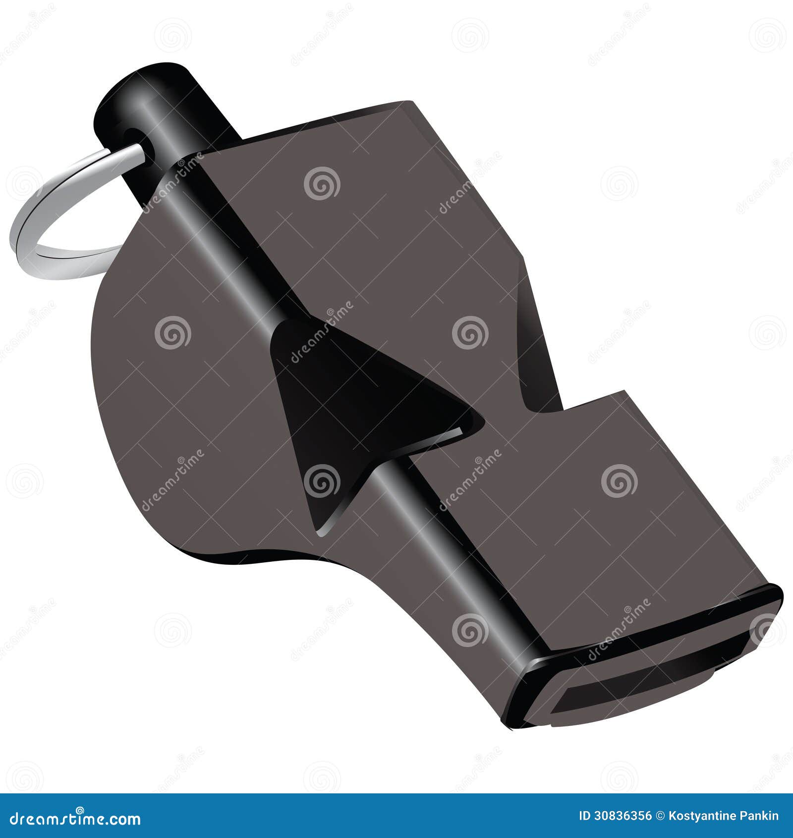 Referee whistle stock vector. Illustration of referee - 30836356