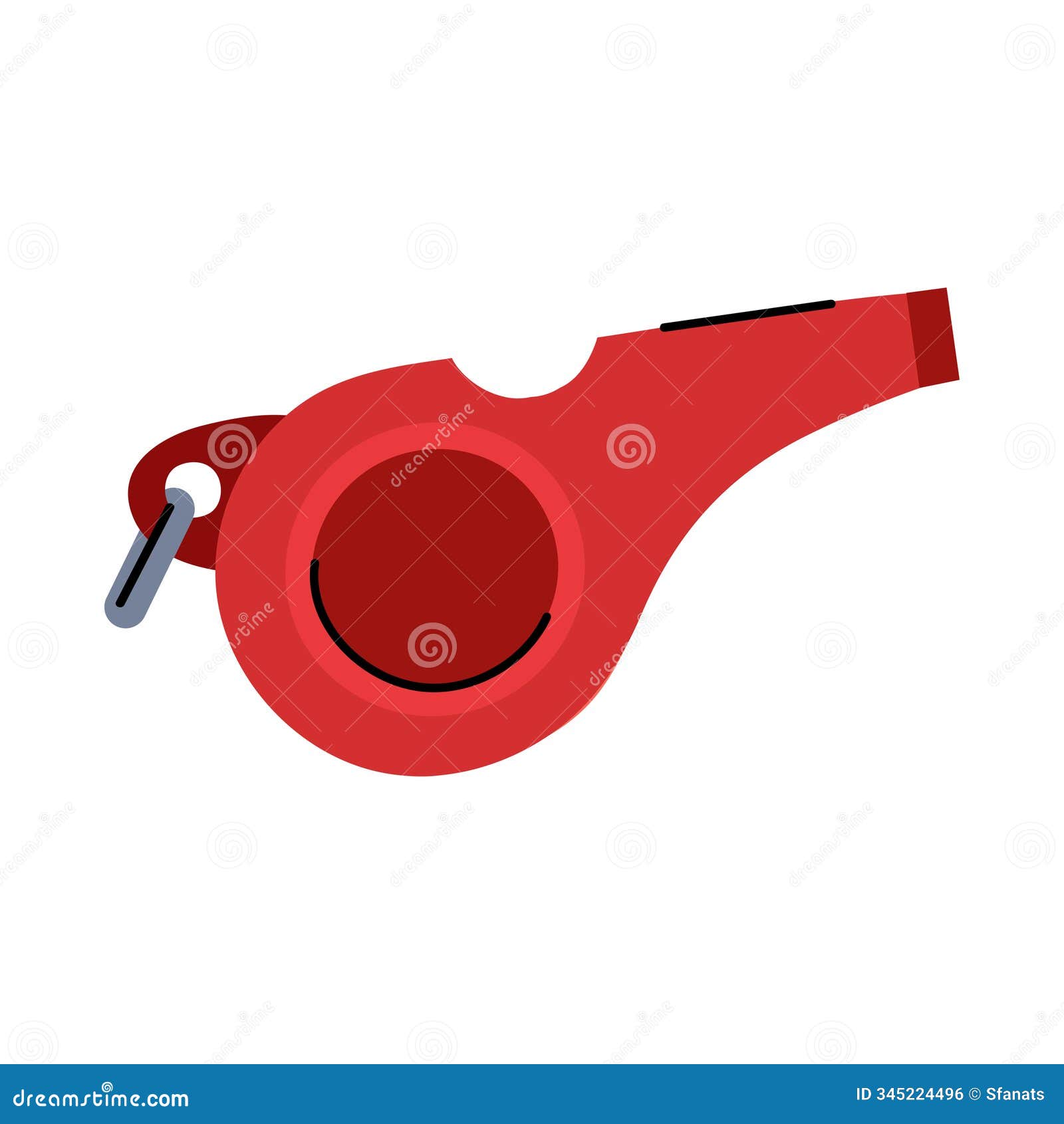 Referee Whistle Icon Clipart Logtotype Isolated Vector Illustration ...