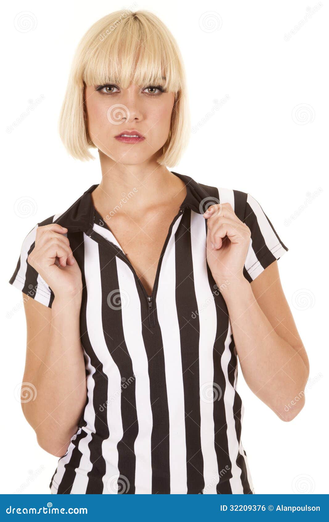 Referee Woman Hold Collar Stock Photos - Free & Royalty-Free Stock ...