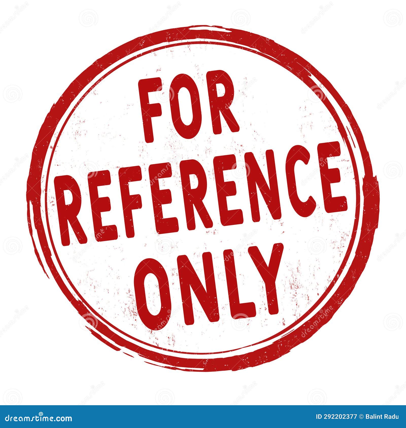 For Reference only Grunge Rubber Stamp Stock Vector - Illustration of ...