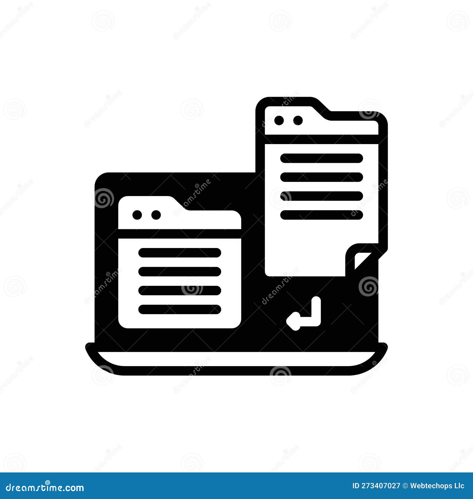 Black Solid Icon for Reference, Context and Archive Stock Vector ...