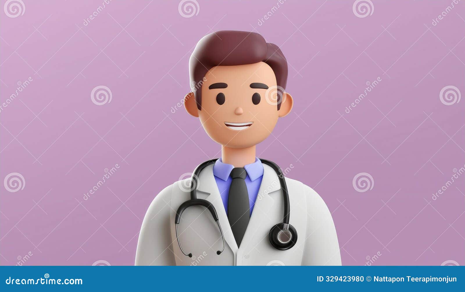 A Professional Woman Doctor Giving an Online Consultation in a 3D ...