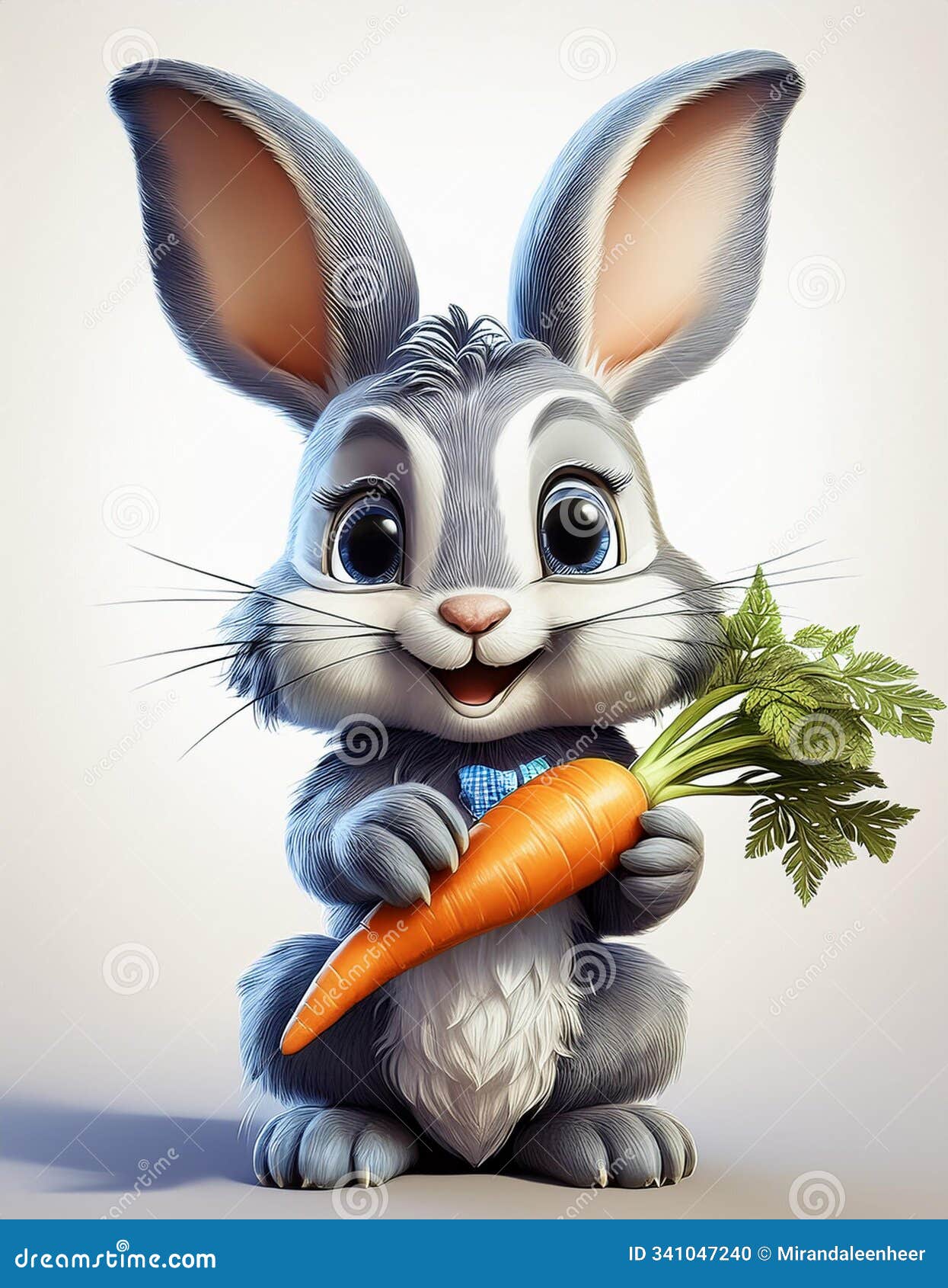 Rabbit with a Carrot Cartoon Stock Photo - Image of bunny, rabbit ...