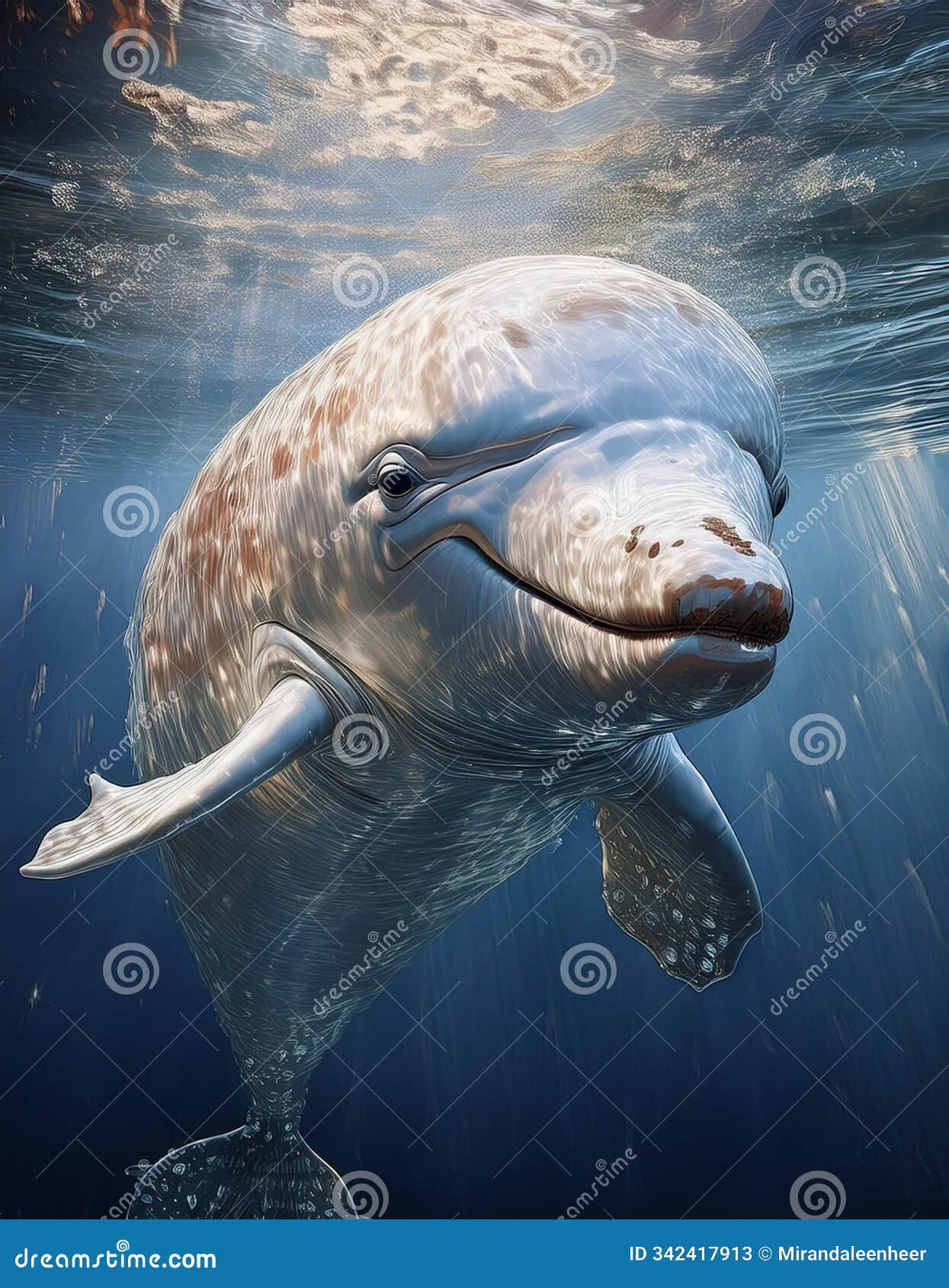 Beluga whale cartoon stock illustration. Illustration of animal - 342417913