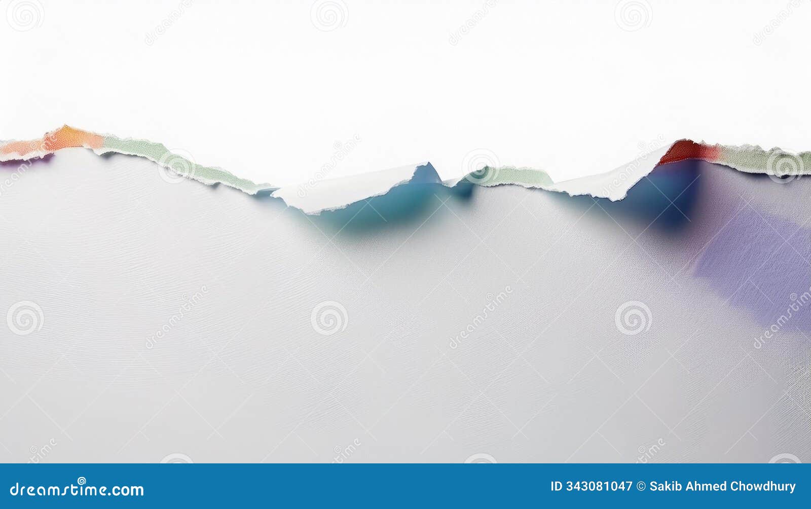 White Ripped Paper Torn Edges Strips Isolated on Transparent Background ...
