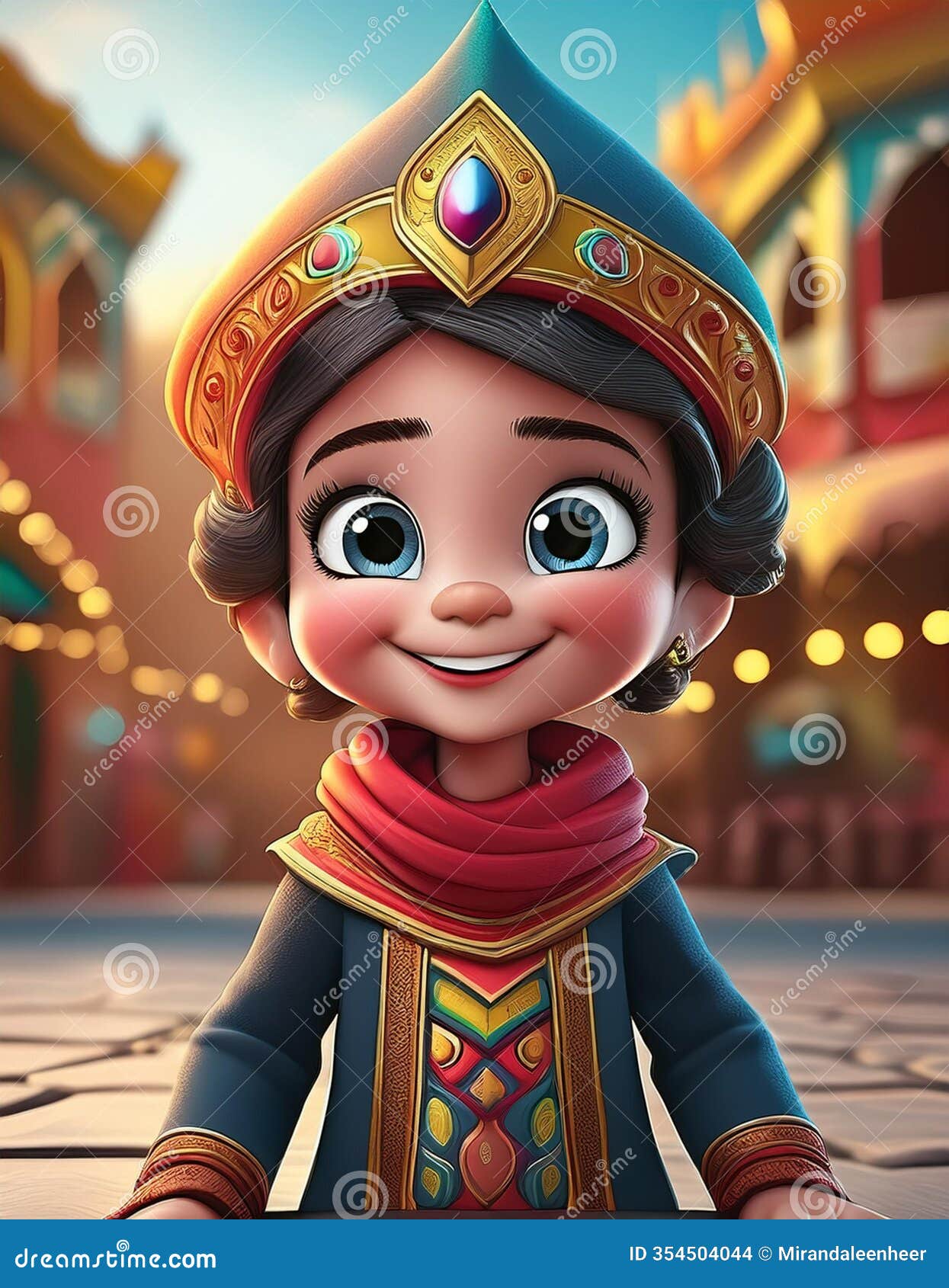 Carnival Child at Fair Cartoon Stock Illustration - Illustration of ...