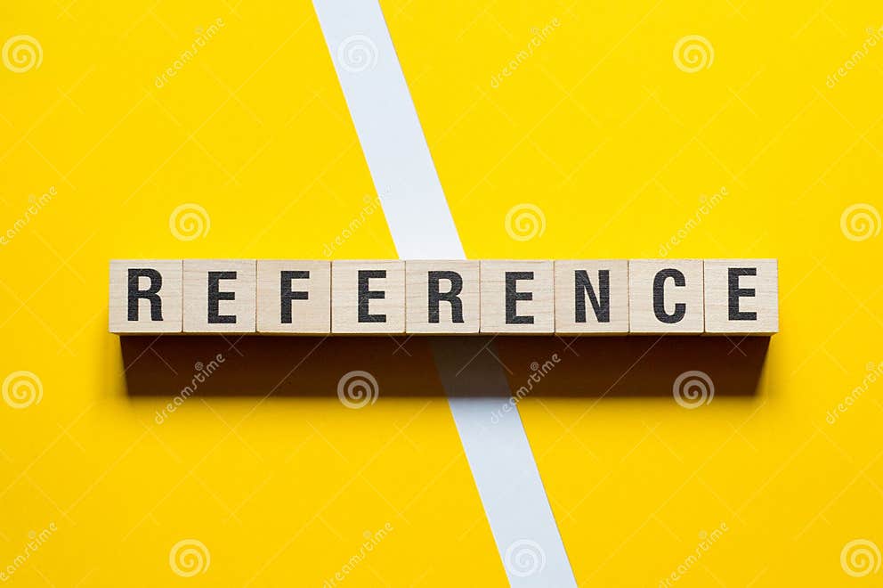 Reference Word Concept on Cubes Stock Photo - Image of focus, learning ...