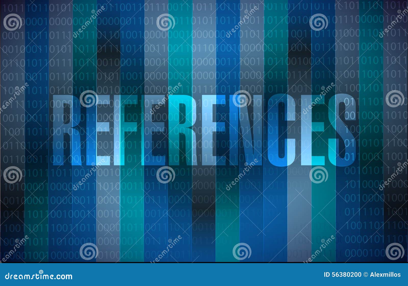 References Binary Sign Concept Stock Illustration - Illustration of ...