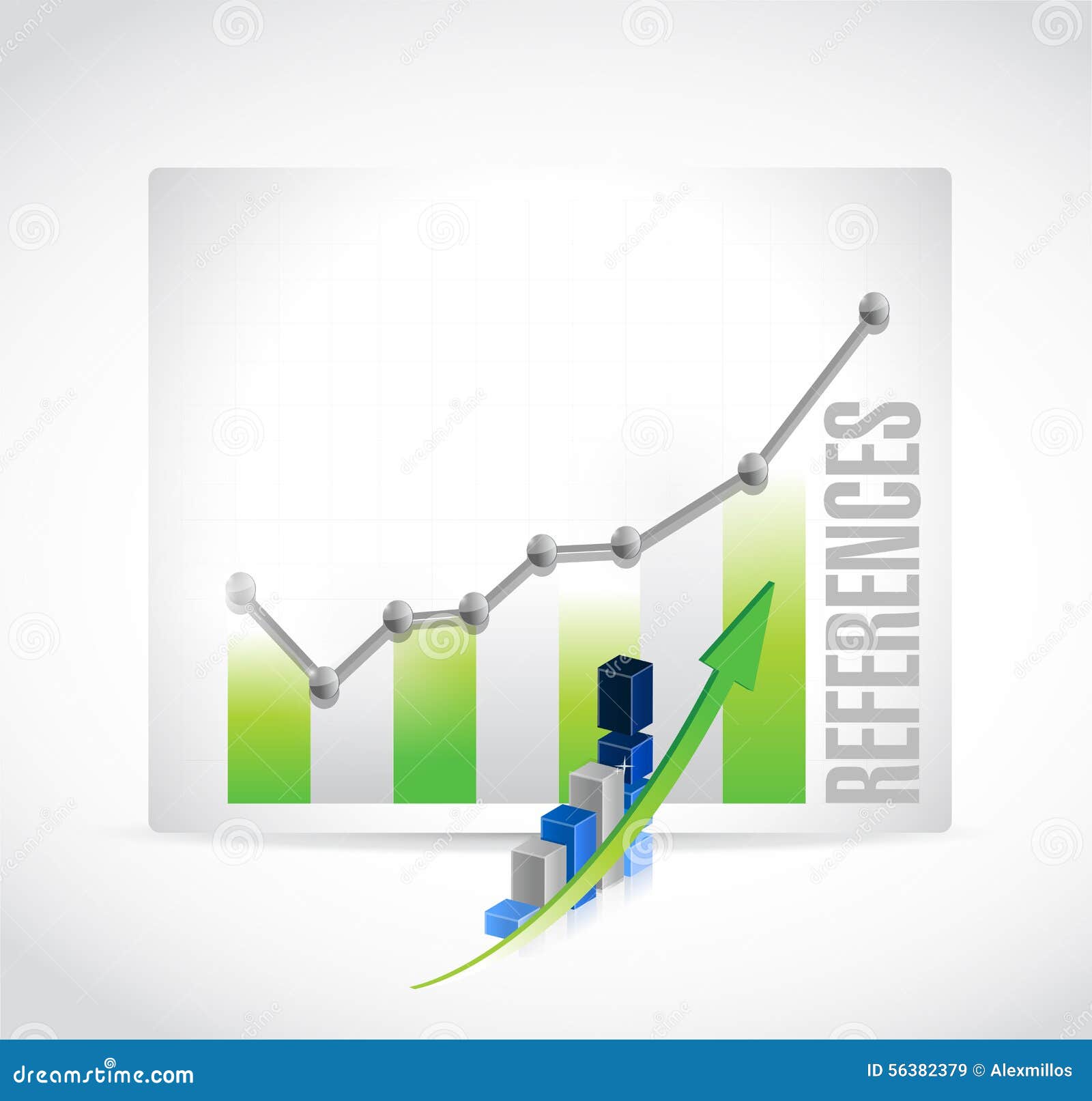 References Business Graph Sign Concept Stock Illustration ...