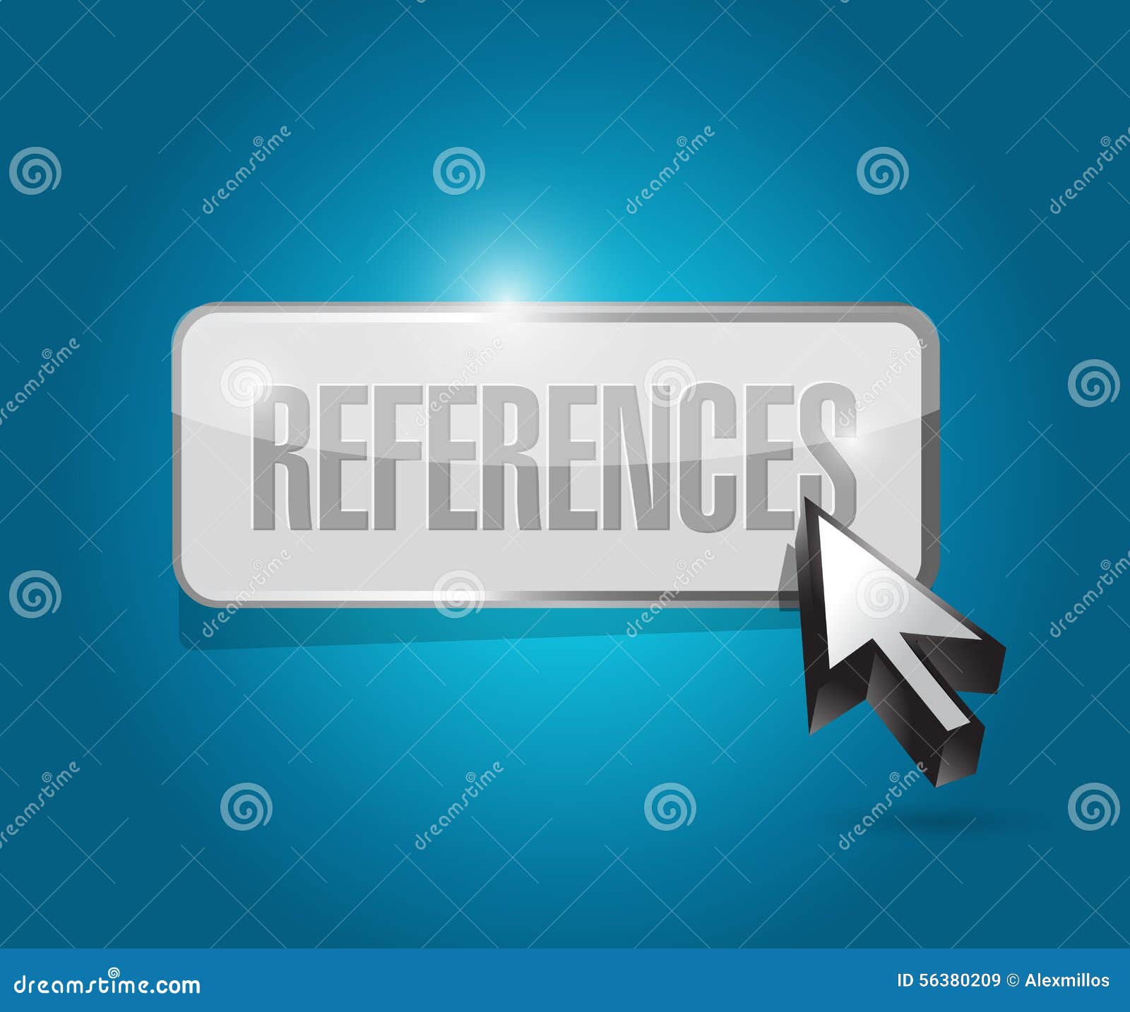 References Button Sign Concept Stock Illustration - Illustration of ...