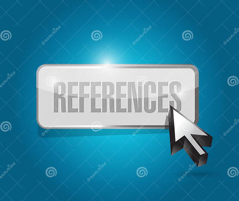 References Button Sign Concept Stock Illustration - Illustration of ...