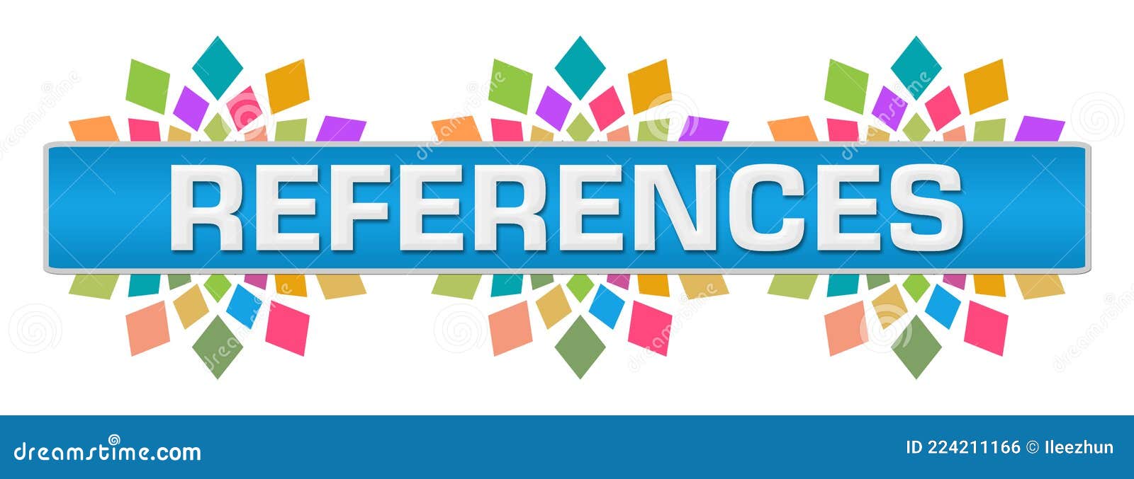 References Blue Border Squares Horizontal Royalty-Free Stock ...