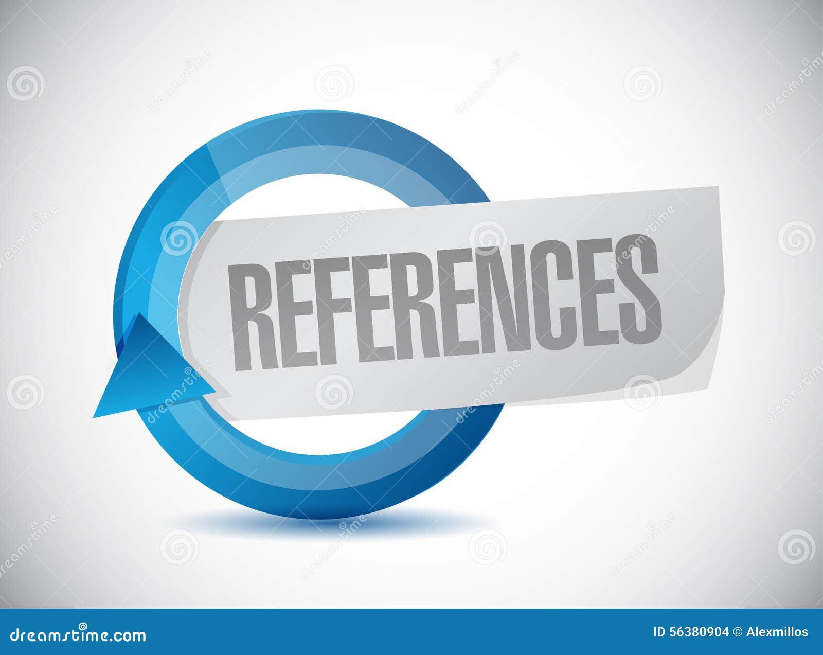 References Cycle Sign Concept Stock Illustration - Illustration of ...