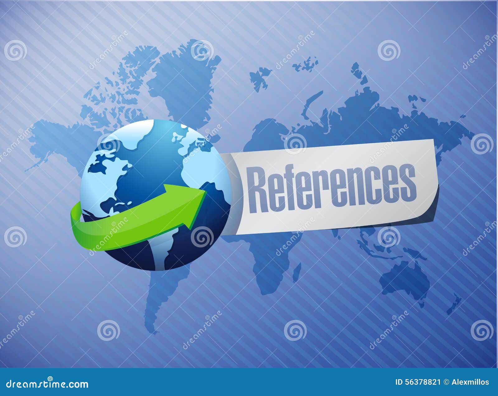 References Globe Sign Concept Stock Illustration - Illustration of ...