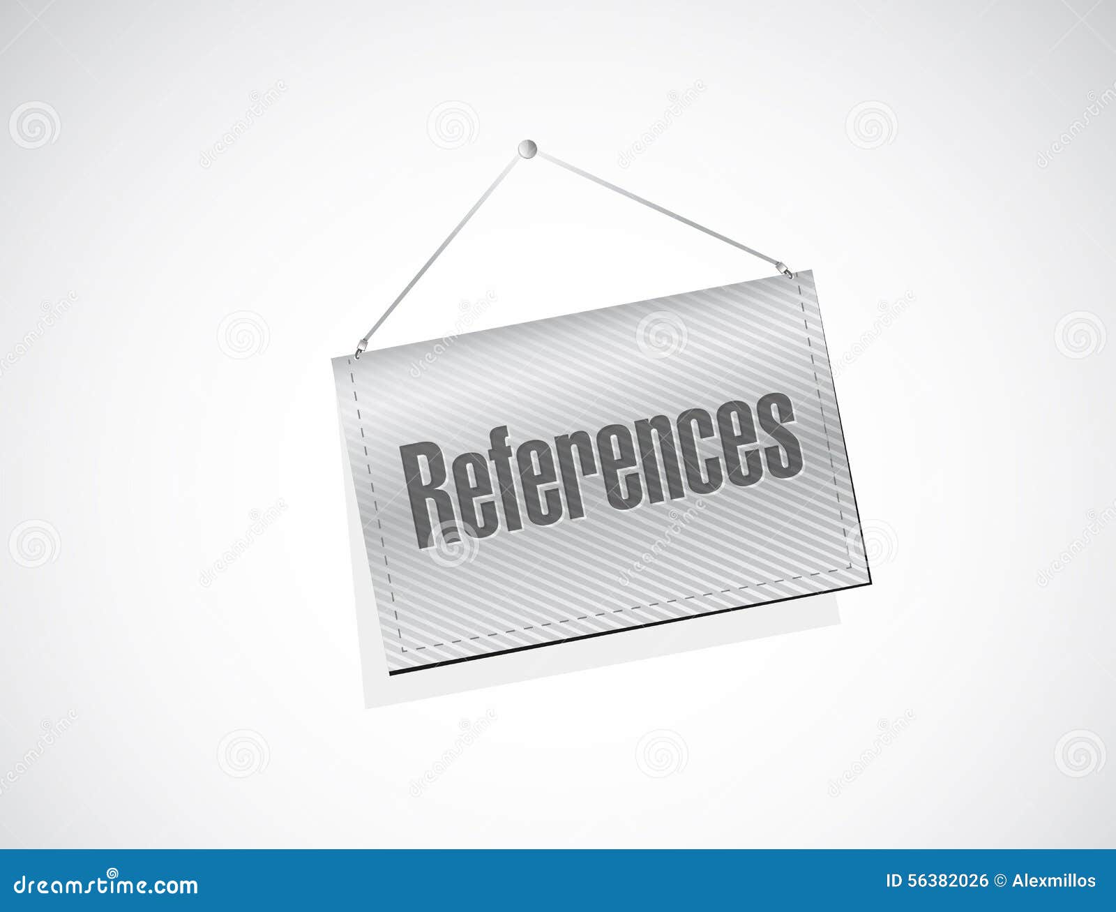 References Hanging Sign Concept Illustration Stock Illustration ...
