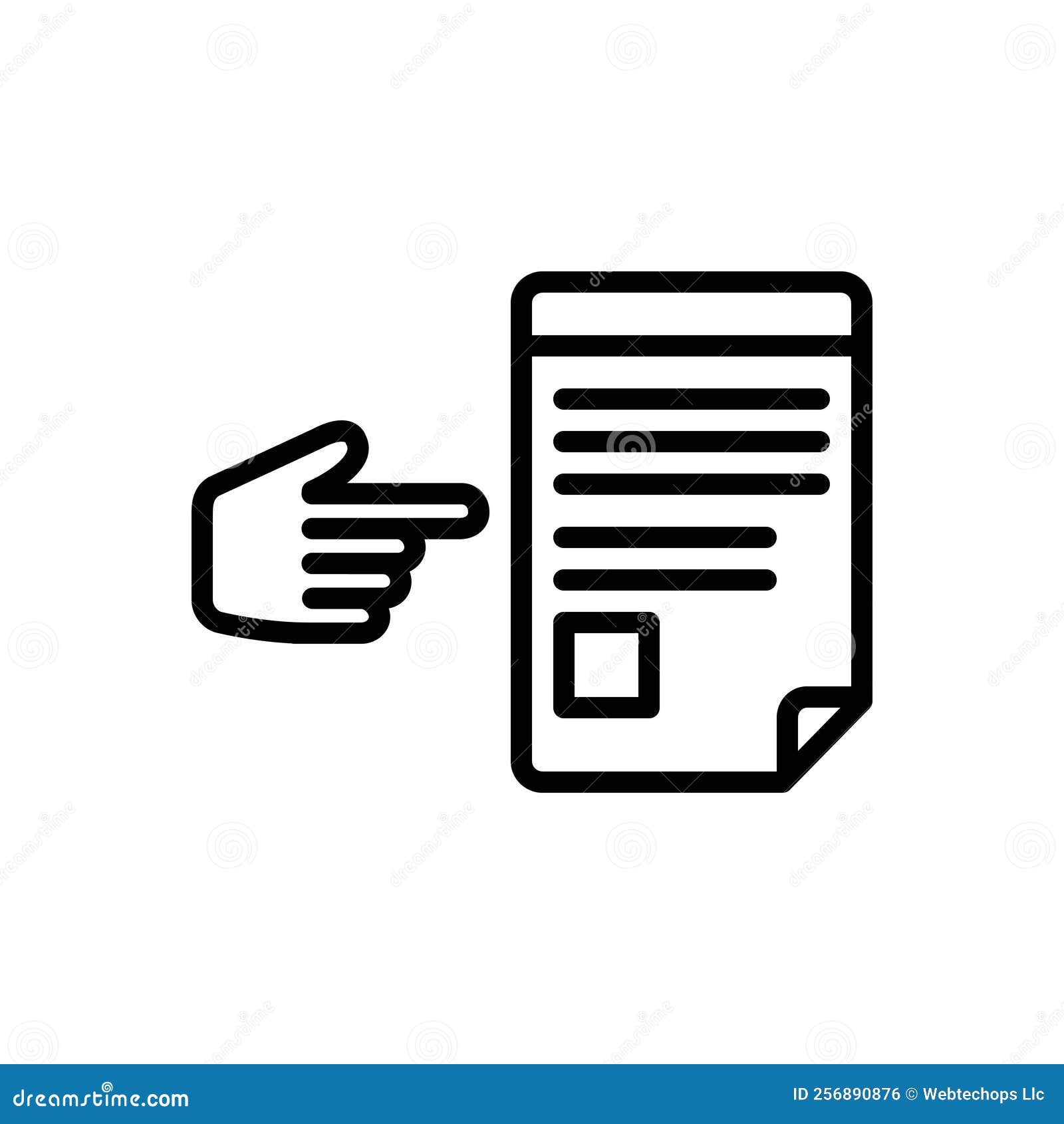 Black Line Icon for References, Hint and Allusion Stock Vector ...