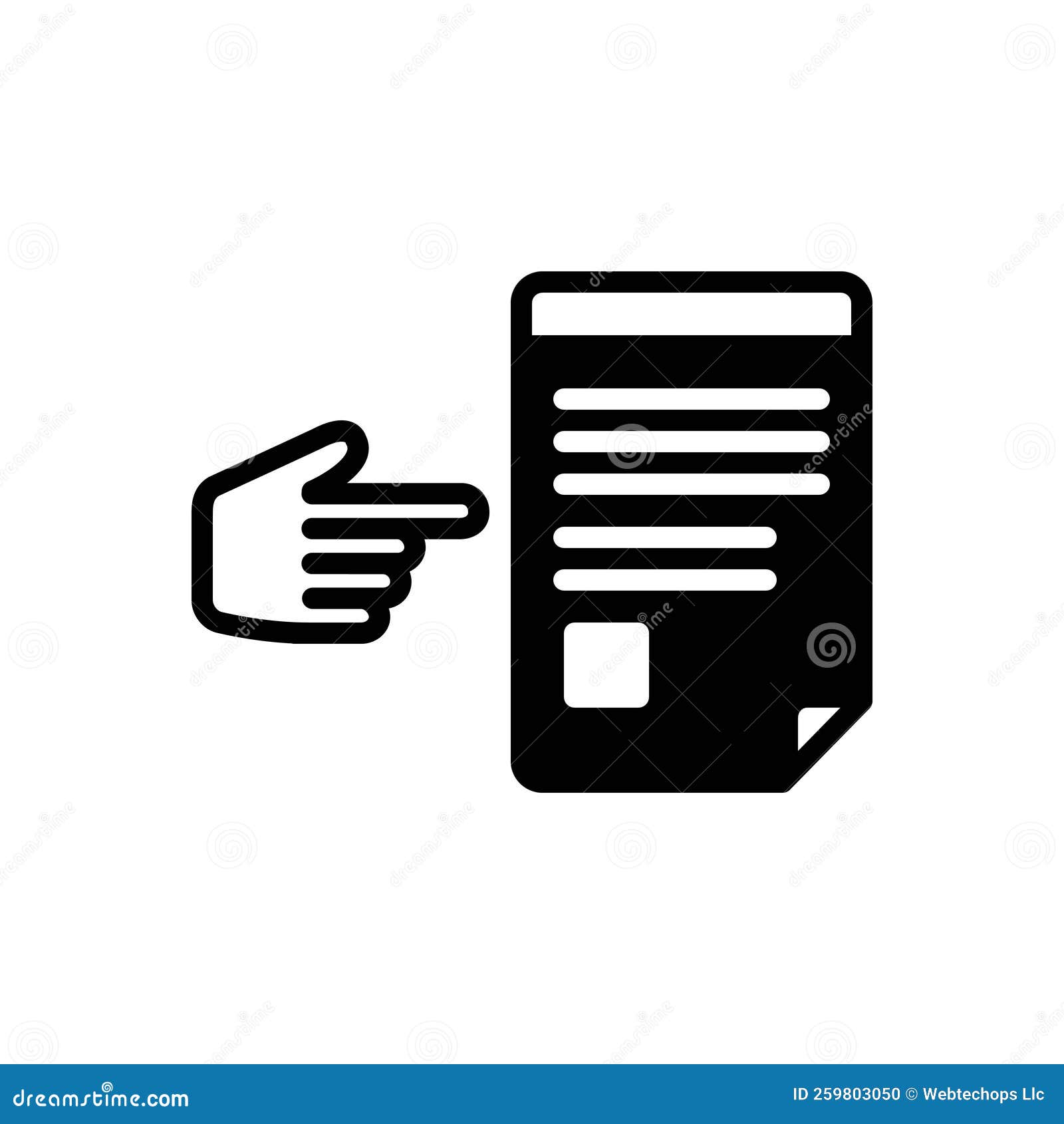Black Solid Icon for References, Hint and Allusion Stock Illustration ...