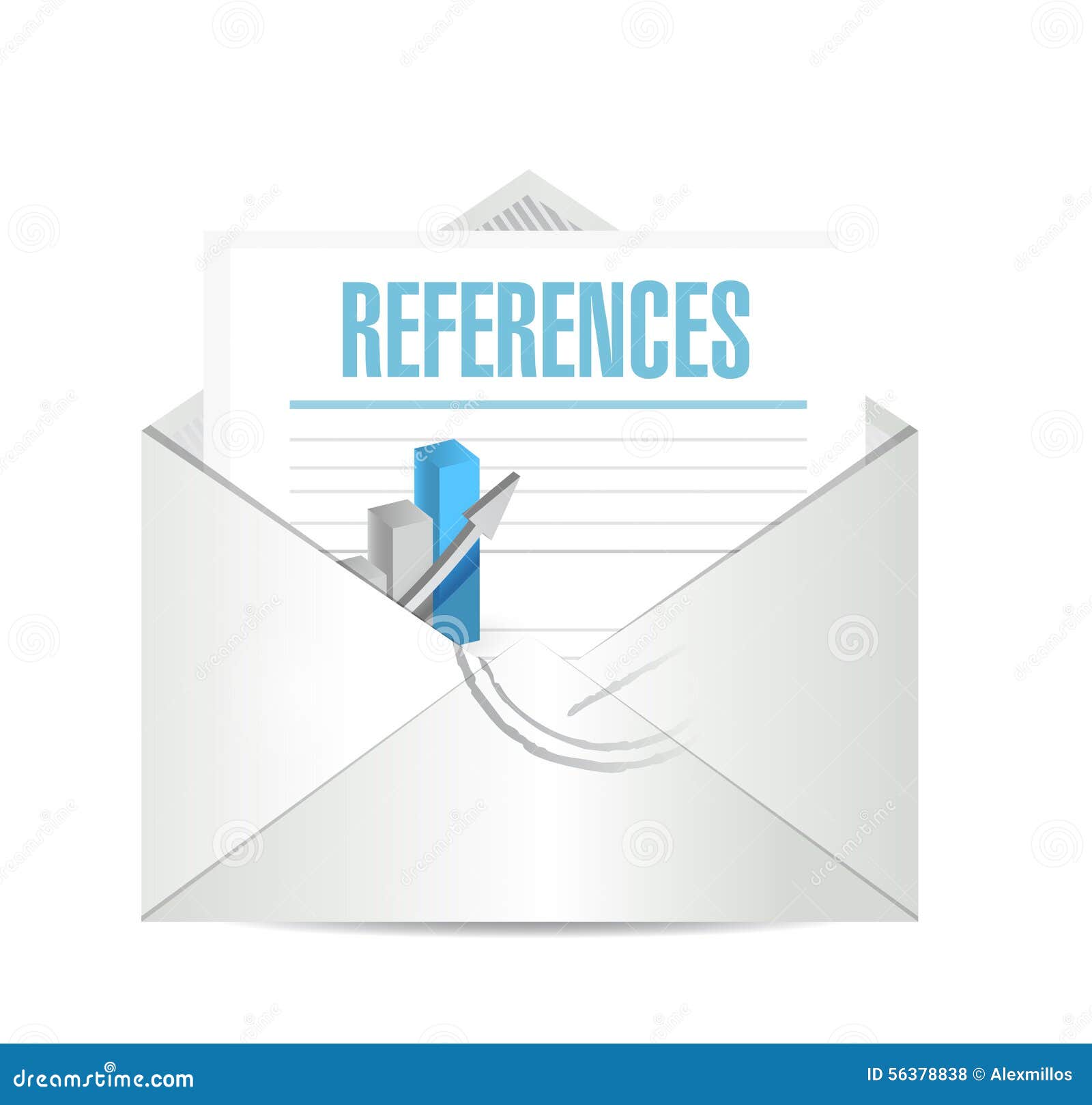 References Mail Sign Concept Stock Illustration - Illustration of ...