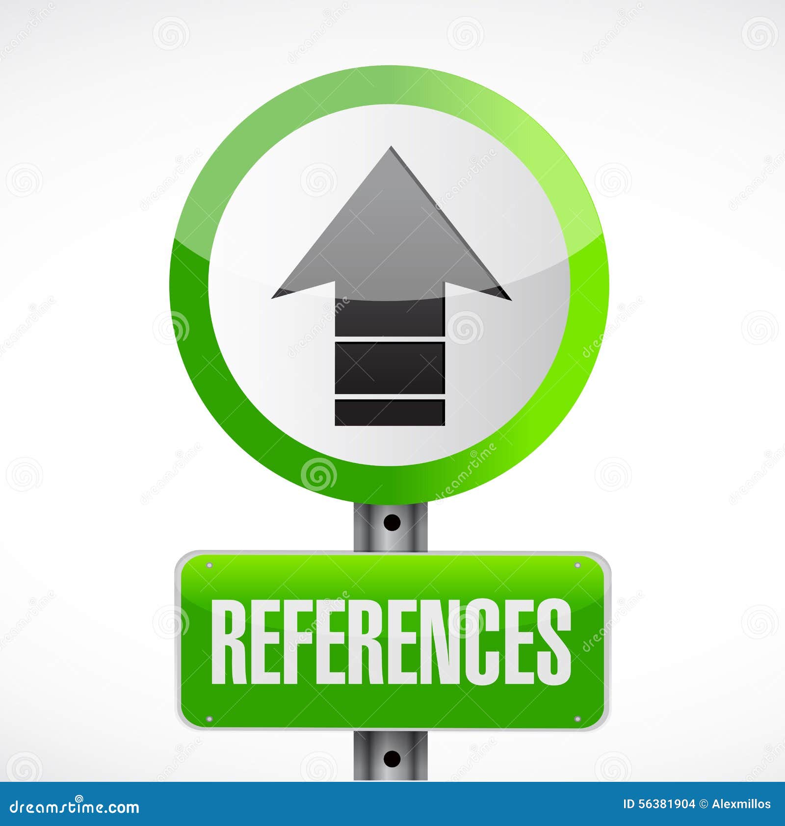 References Road Sign Concept Illustration Stock Illustration ...